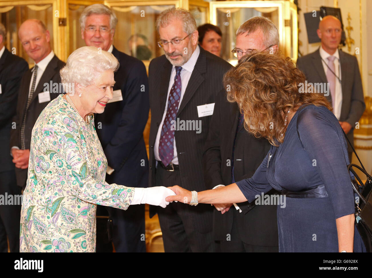 Queen Elizabeth II meets Katherine Courtney, Director, Enterprise ...