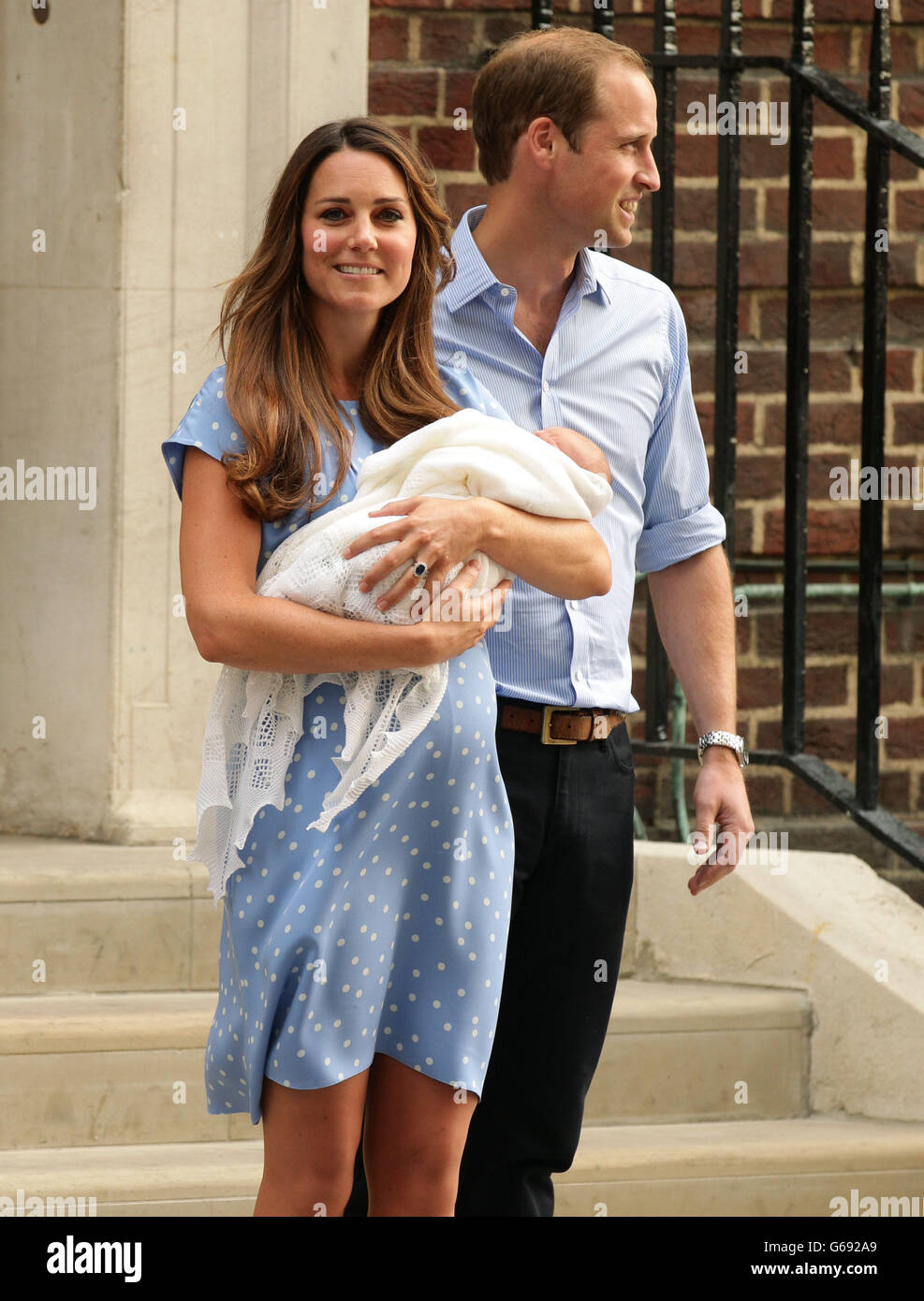 Birth of Prince George of Cambridge Stock Photo - Alamy