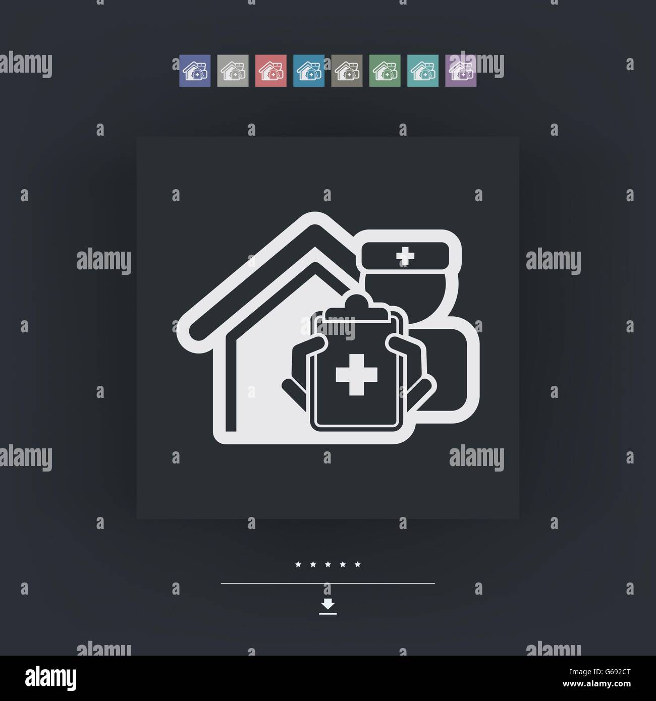 Medical examination doctor analyzing Stock Vector Images - Alamy