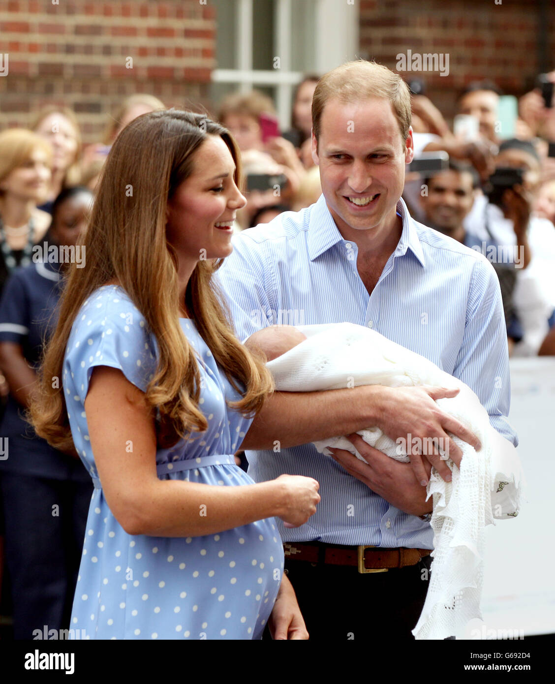 Prince george birth press hi-res stock photography and images - Alamy