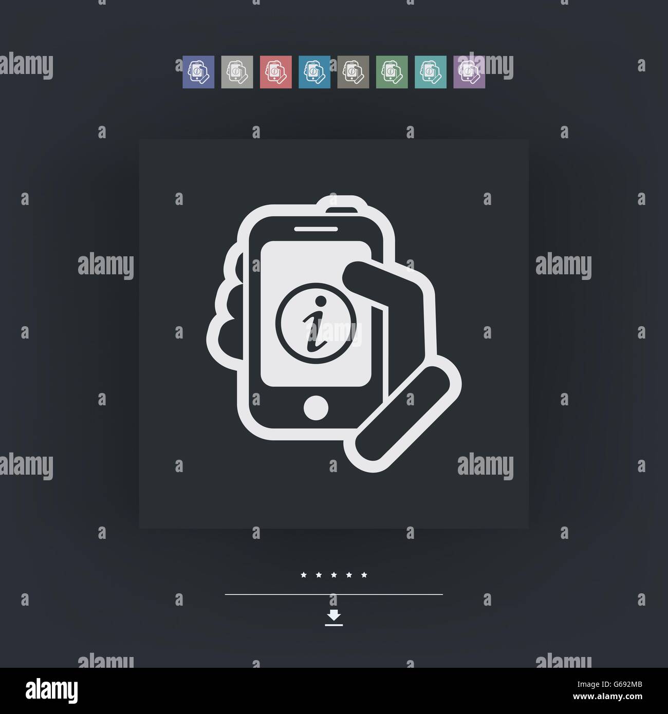 Info mobile device Stock Vector Image & Art - Alamy