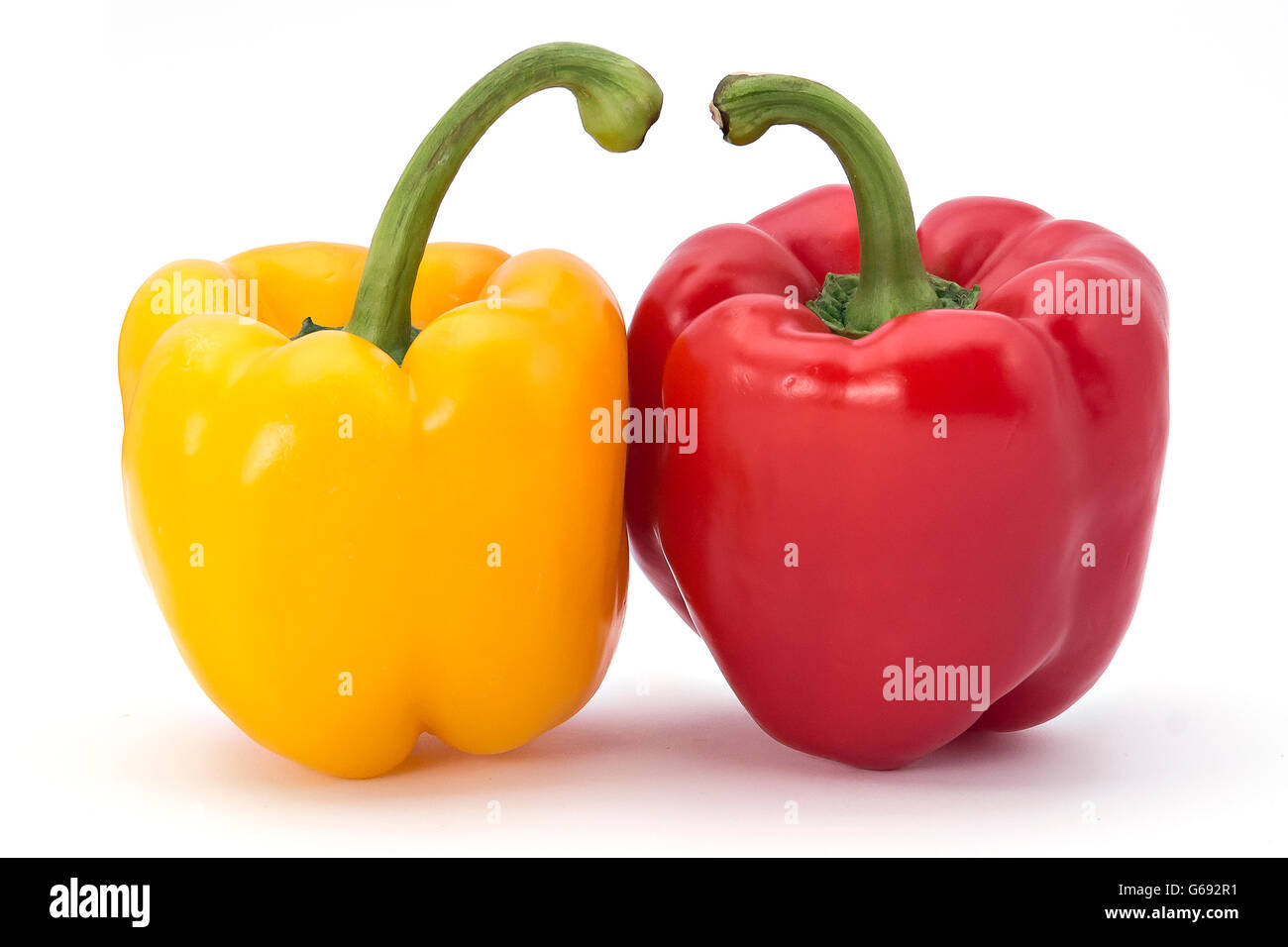 Fresh peppers isolated on white background Stock Photo - Alamy