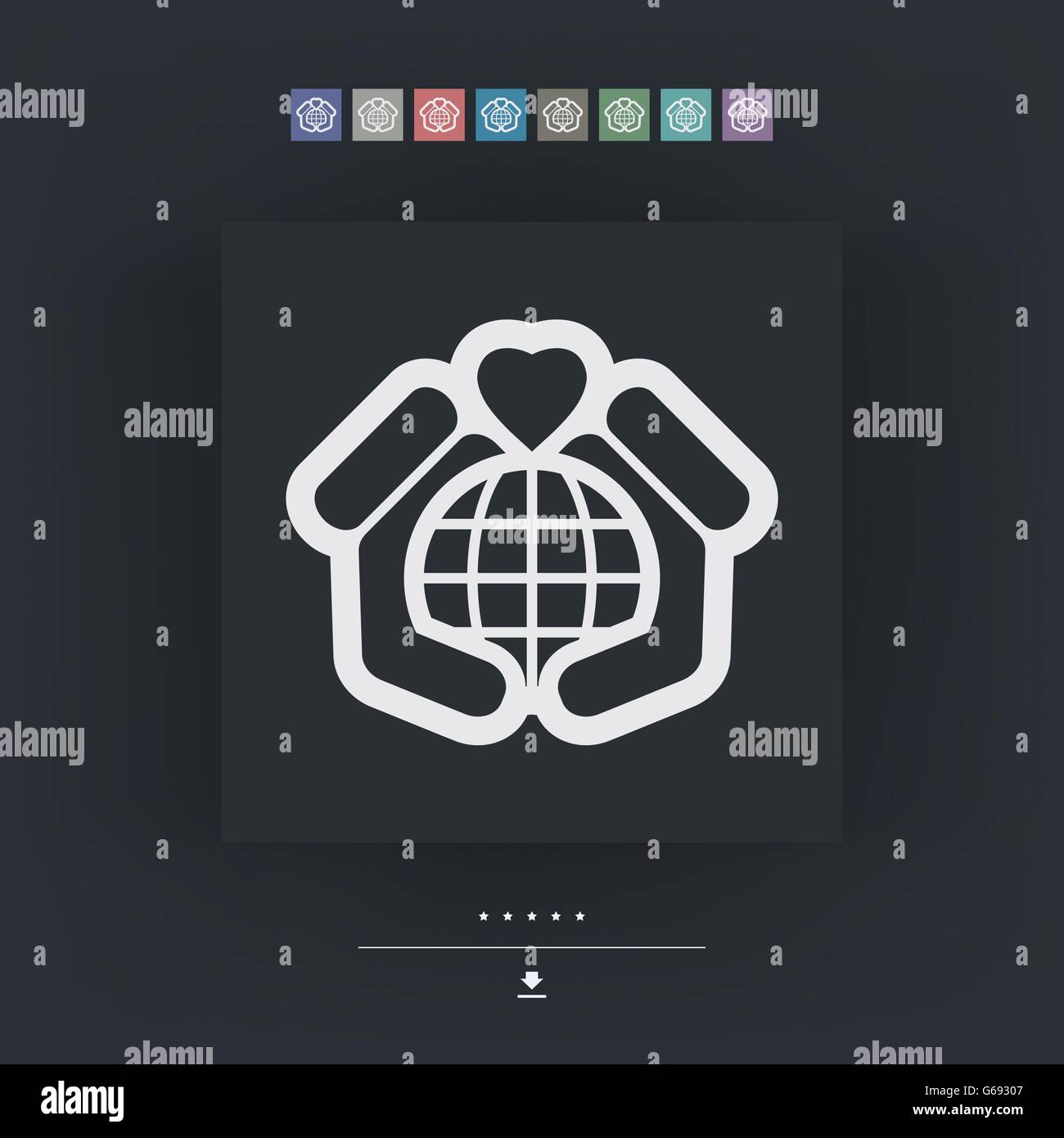 World love icon Stock Vector Image & Art - Alamy