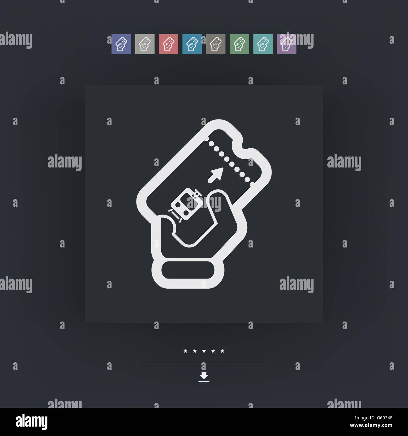 Train ticket icon Stock Vector Image & Art - Alamy