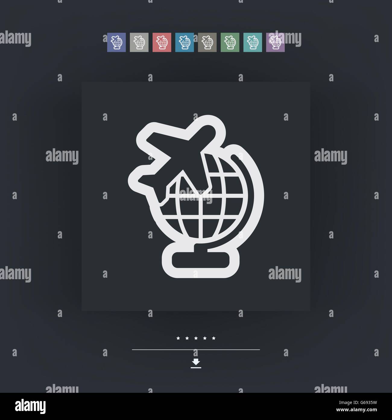 Airplane travel icon Stock Vector Image & Art - Alamy