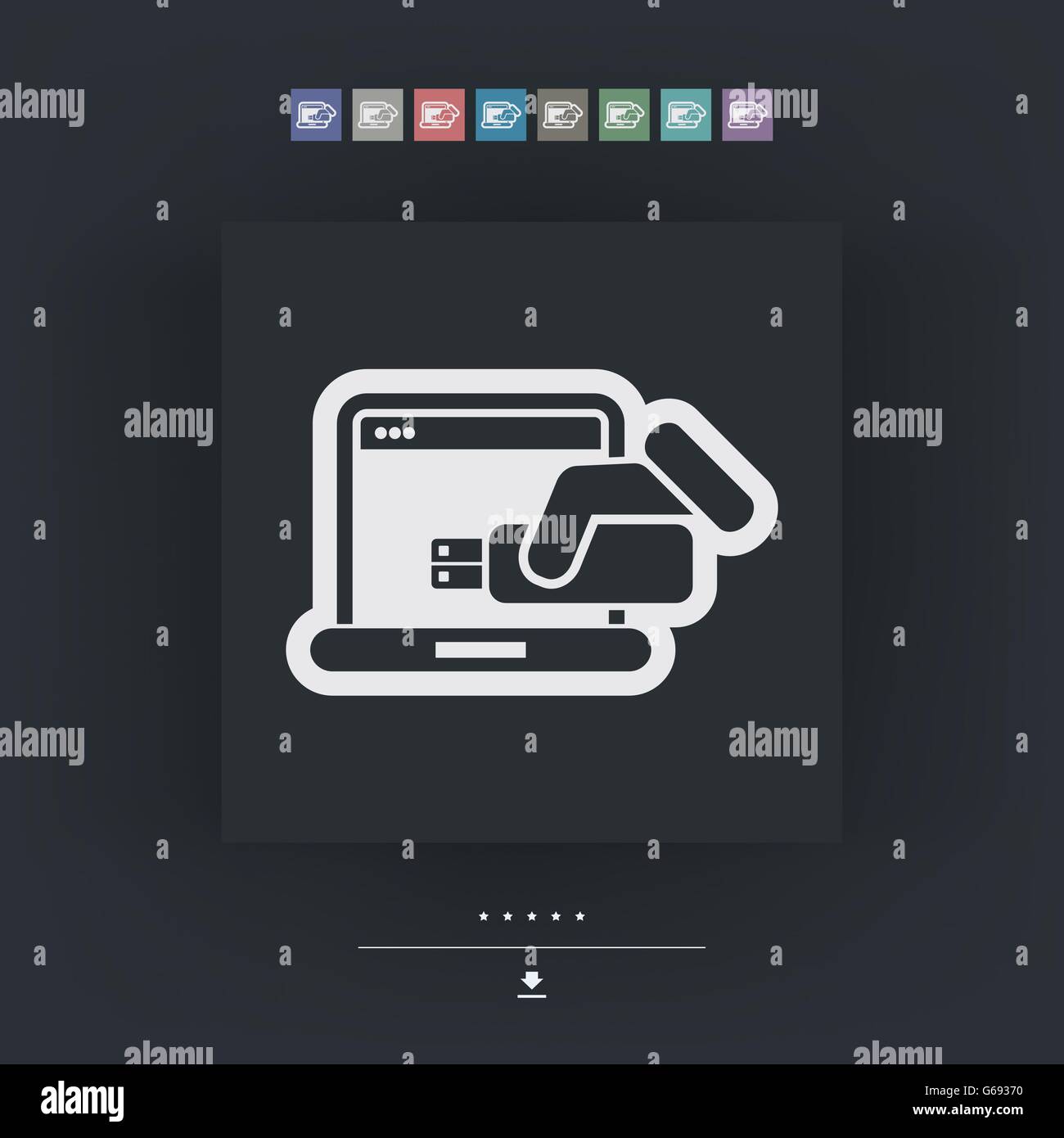 Laptop usb storage usb drive Stock Vector Images - Alamy