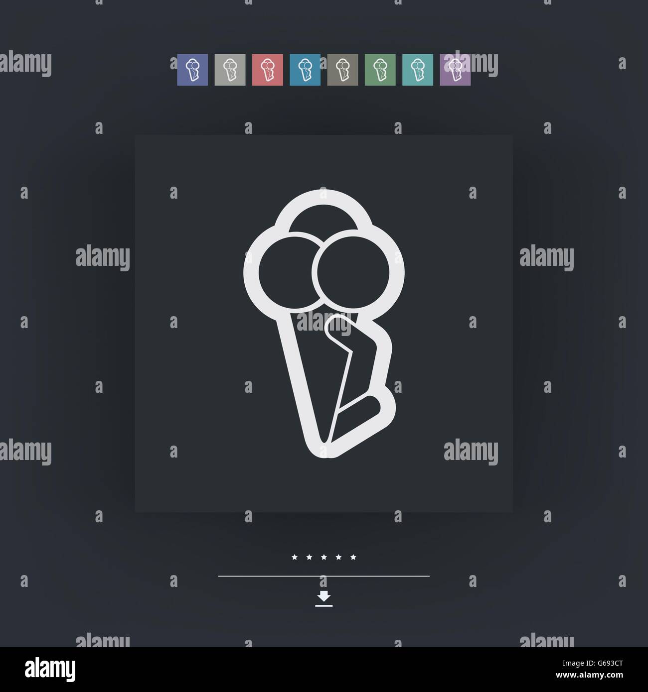 Ice cream icon Stock Vector Image & Art - Alamy