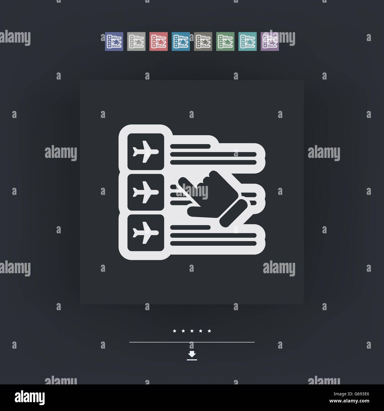 Airline booking icon Stock Vector Image & Art - Alamy