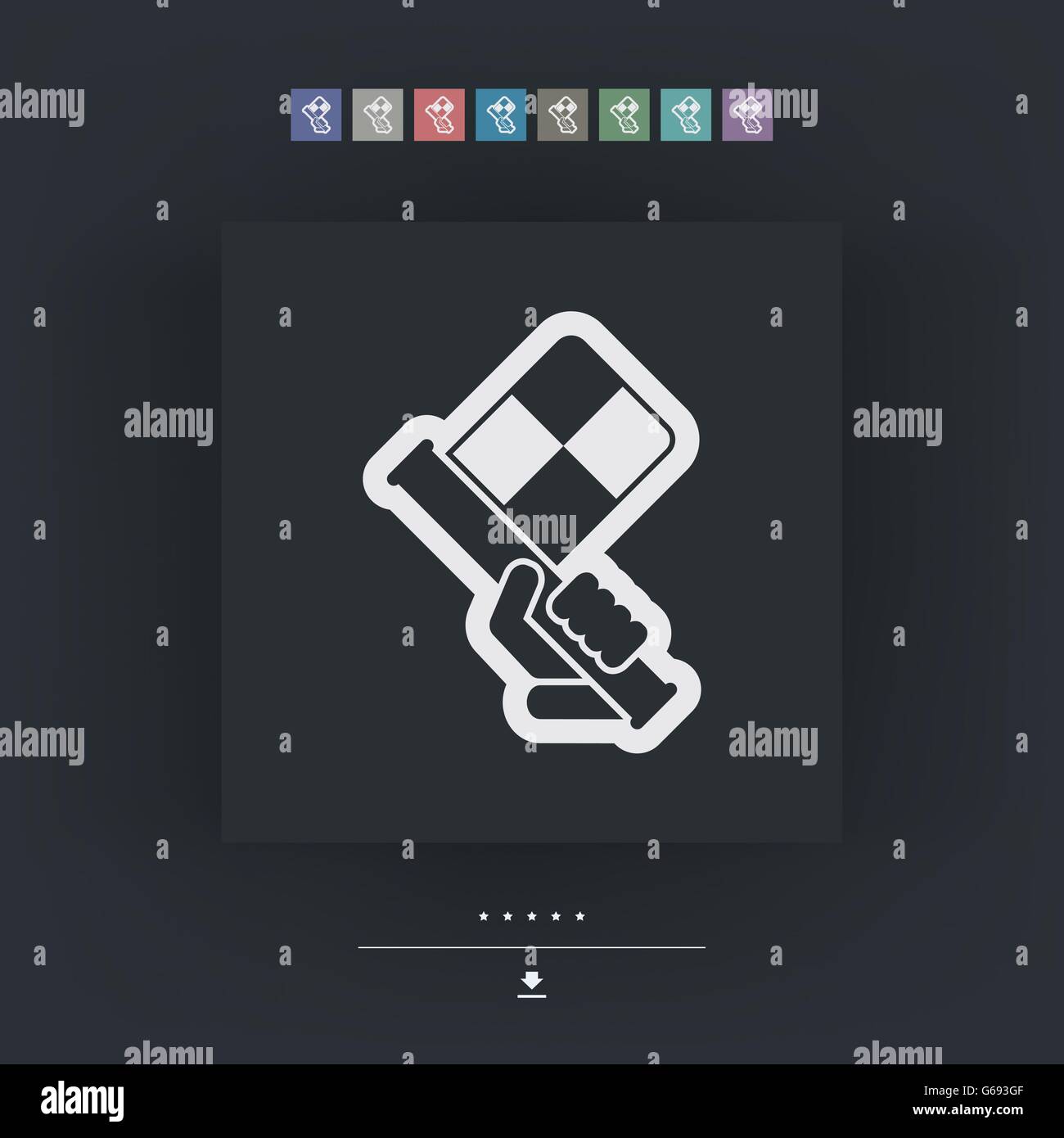 Winning flag Stock Vector Images - Alamy