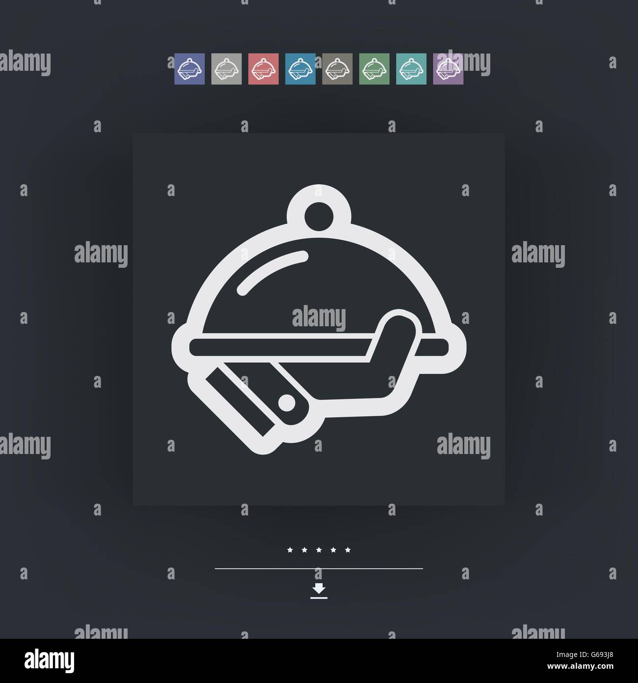 Silver service waiter Stock Vector Images - Alamy
