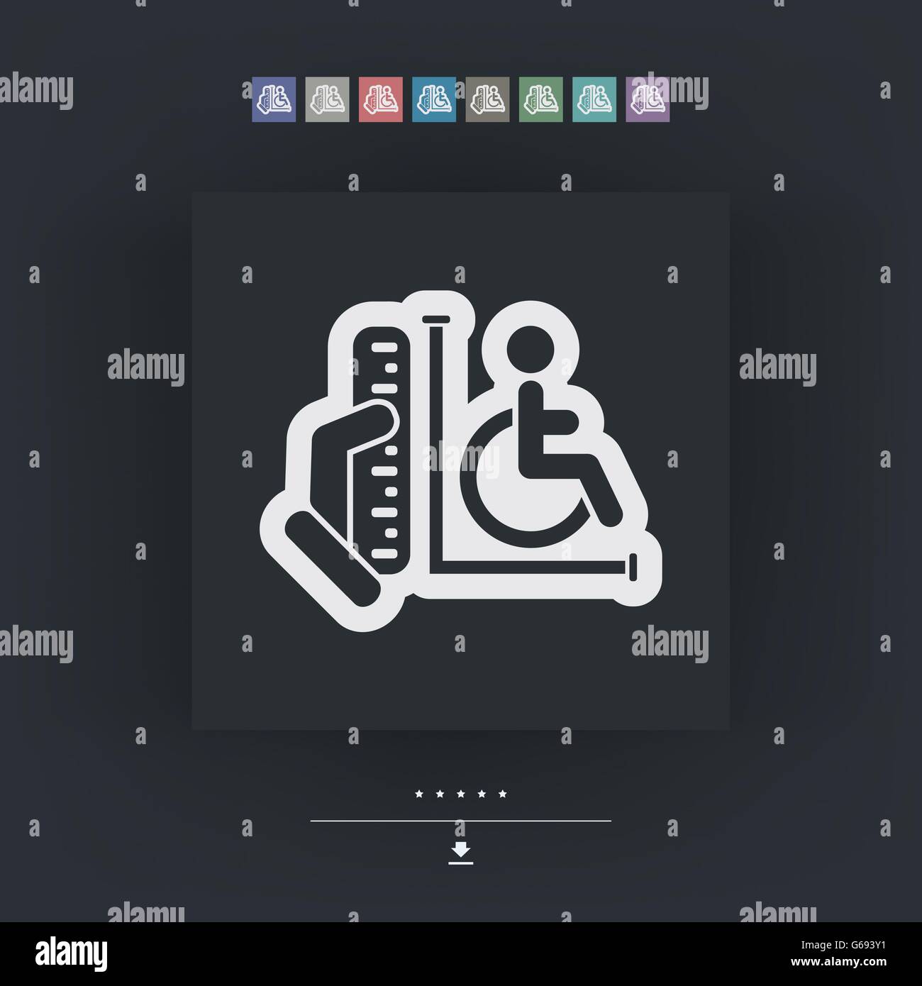 Disabled access area Stock Vector Image & Art - Alamy