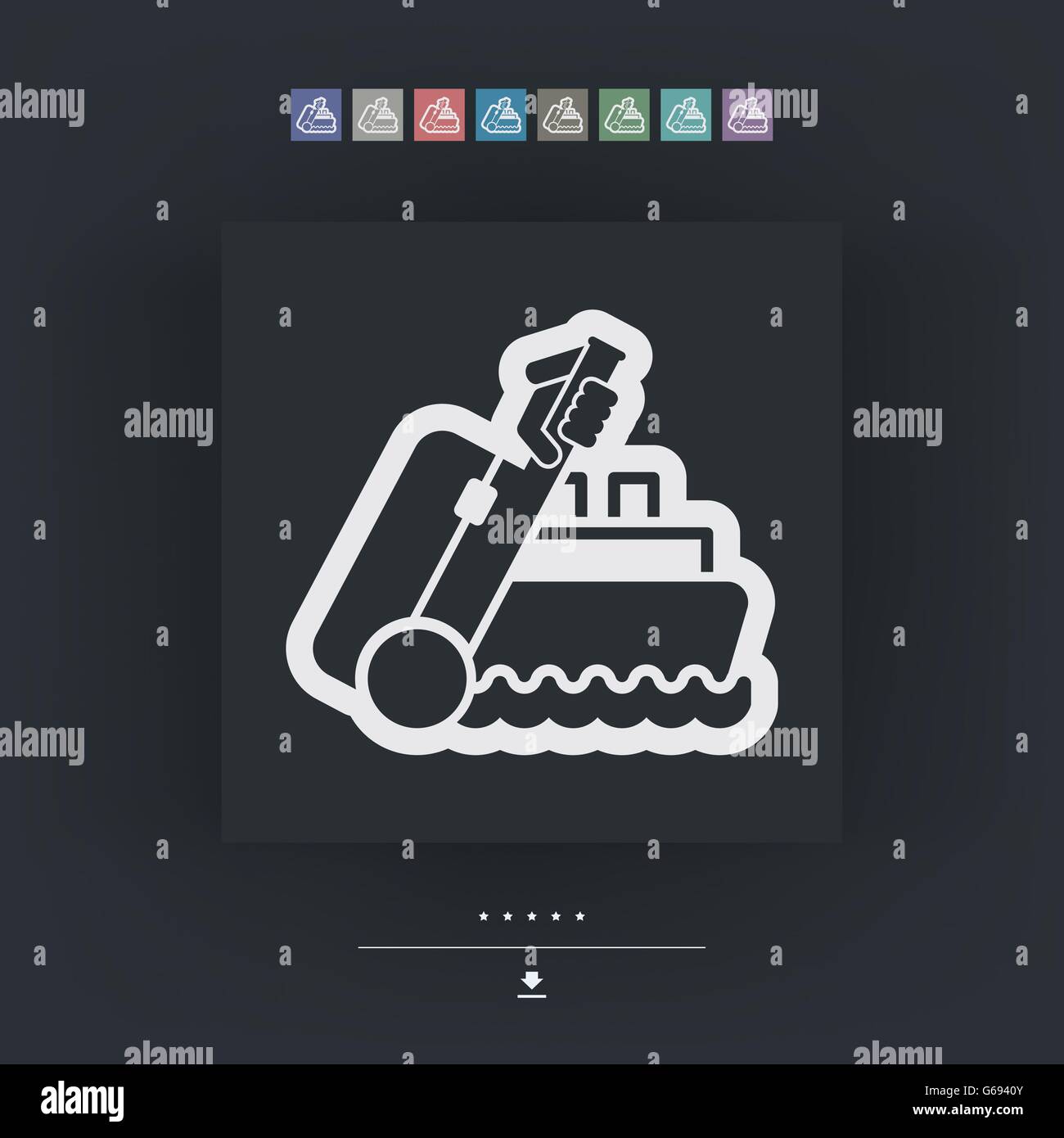 Travel destination cruise ship Stock Vector Images - Alamy