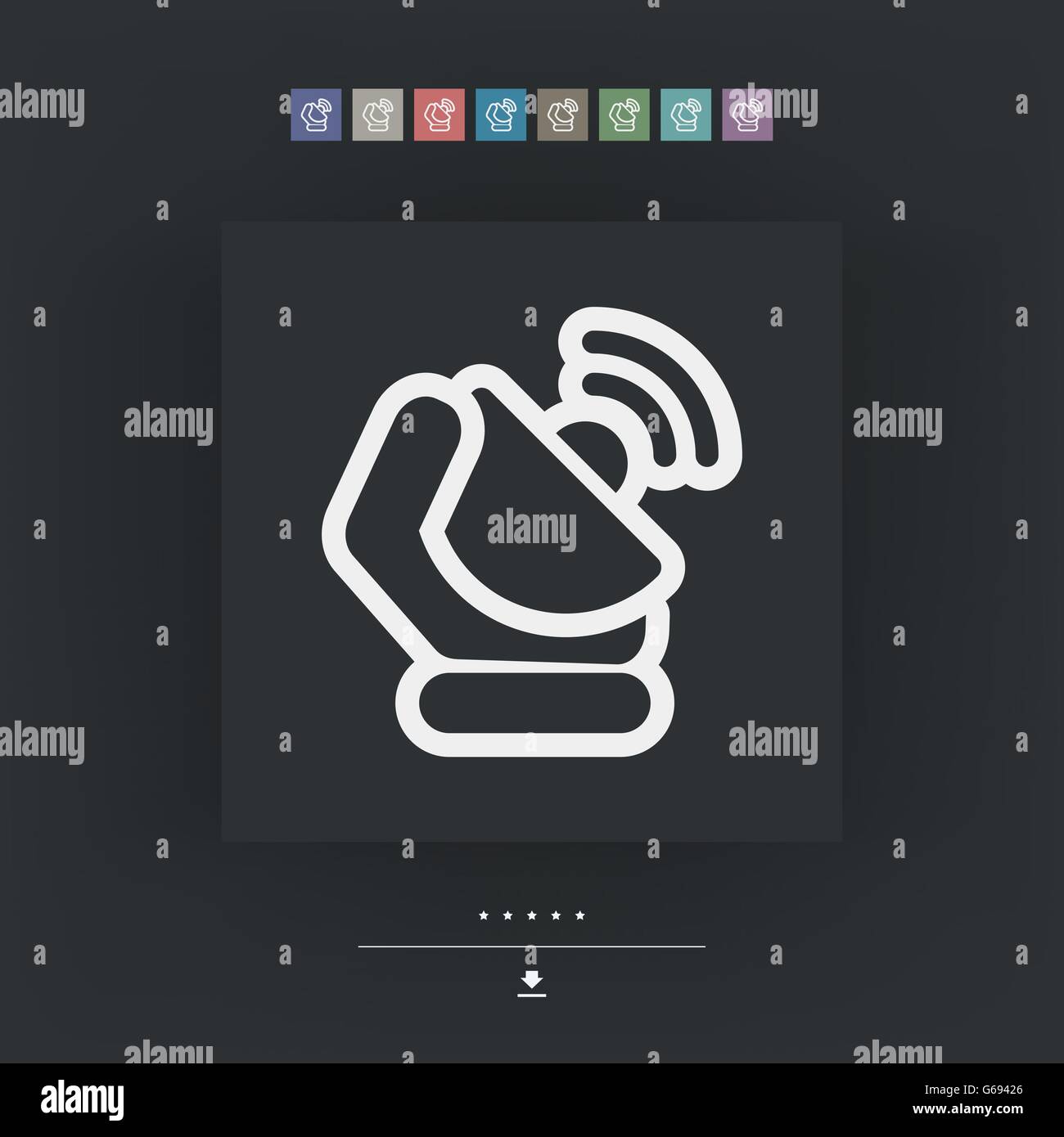 Antenna icon Stock Vector Images - Alamy