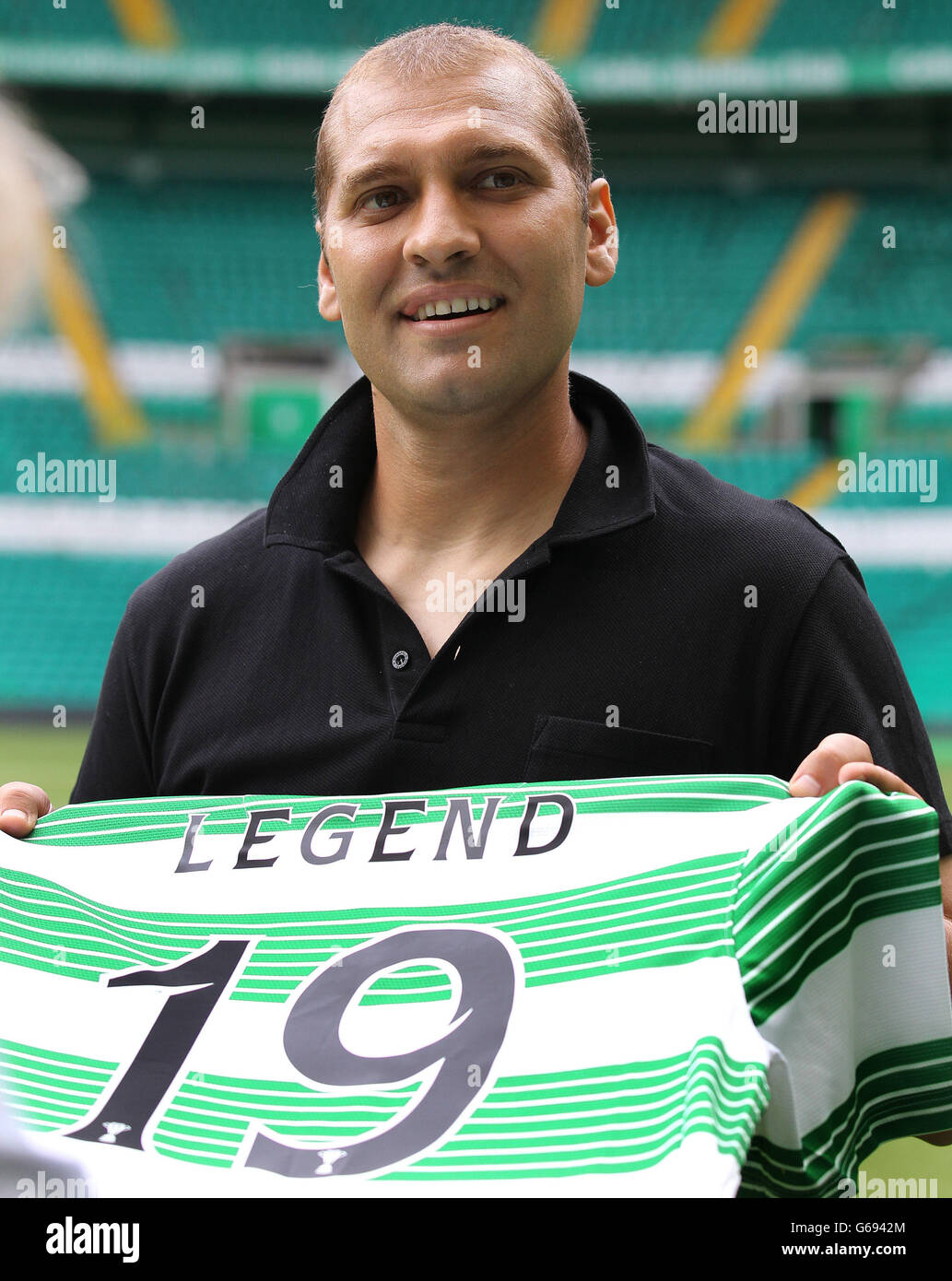 Soccer - Stiliyan Petrov Photocall - Celtic Park Stock Photo - Alamy