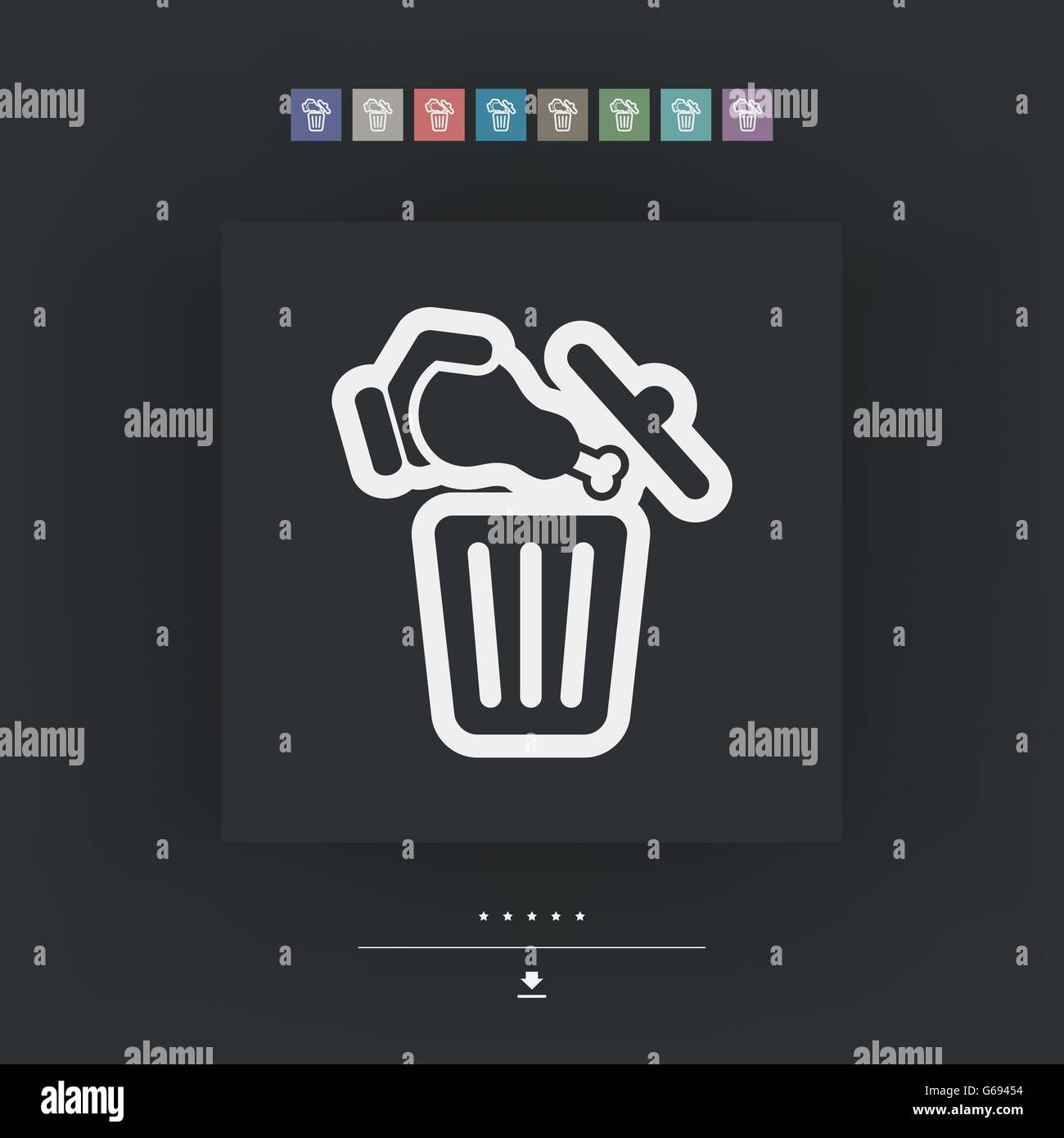 Restaurant food waste Stock Vector Images - Alamy