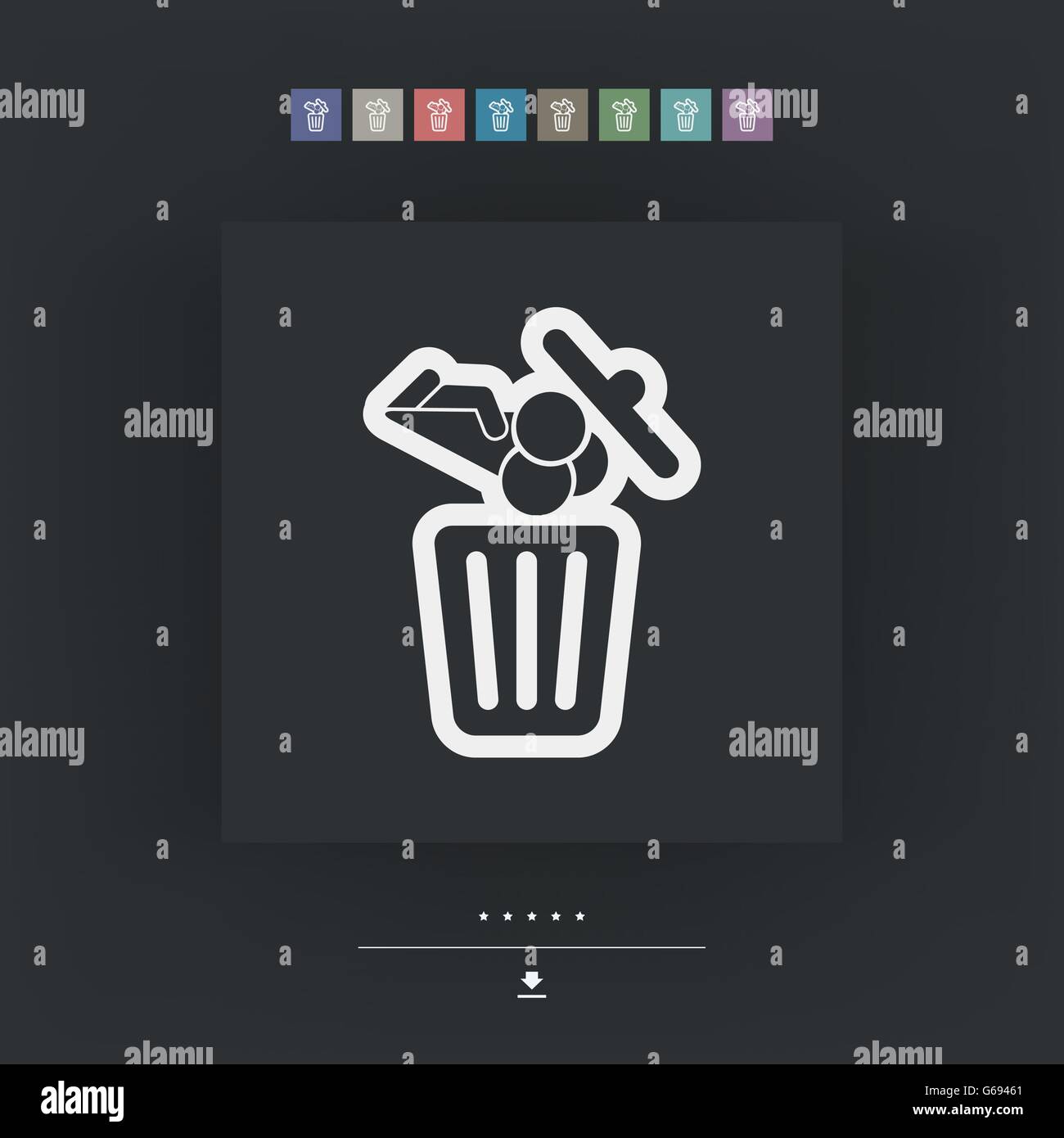 Food Waste Bin Restaurant Stock Vector Images - Alamy