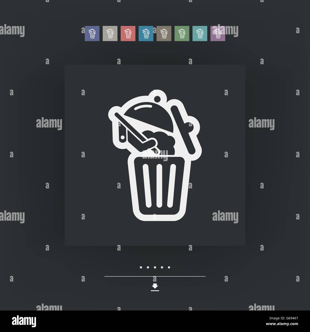 Restaurant food waste Stock Vector Images - Alamy