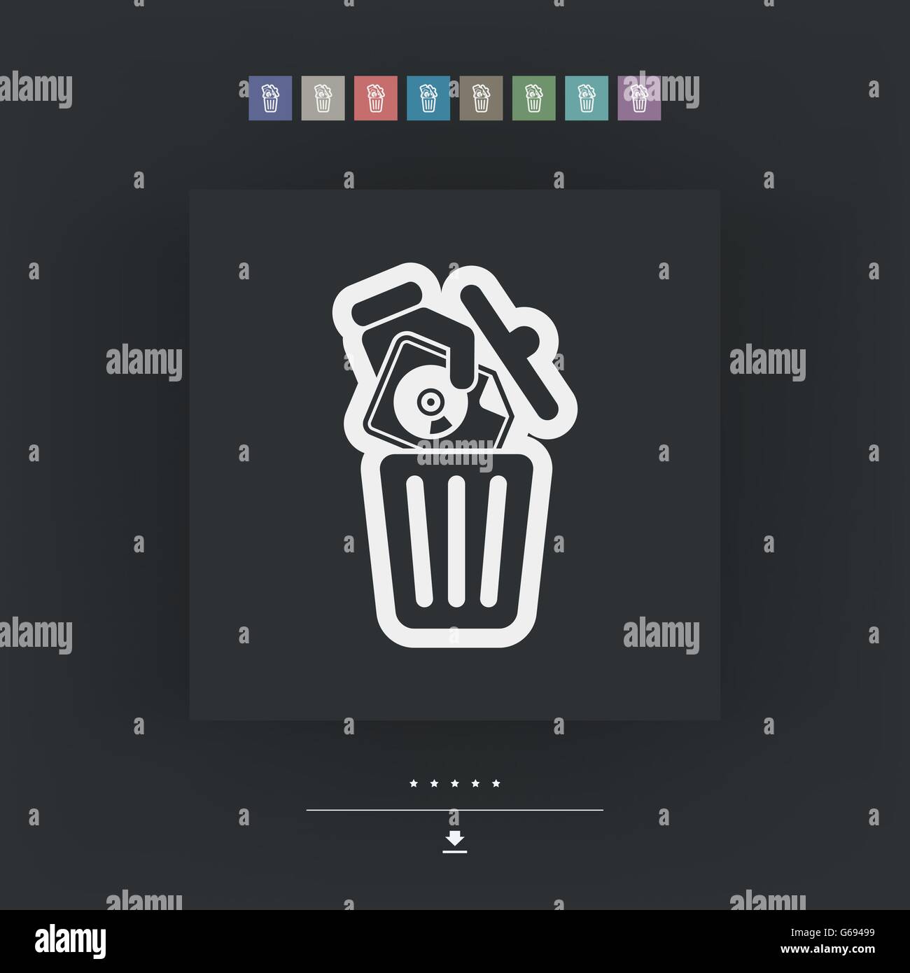 Trashing vector vectors hi-res stock photography and images - Alamy