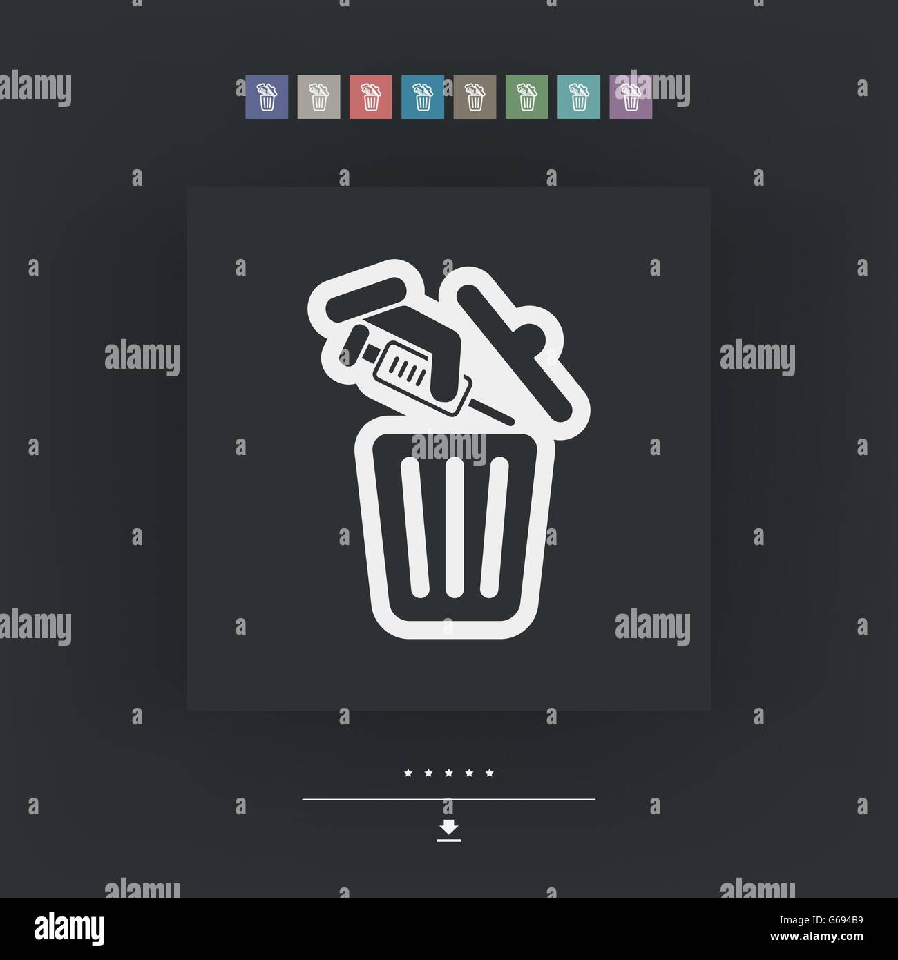 Pharmaceutical waste symbol Stock Vector Images - Alamy