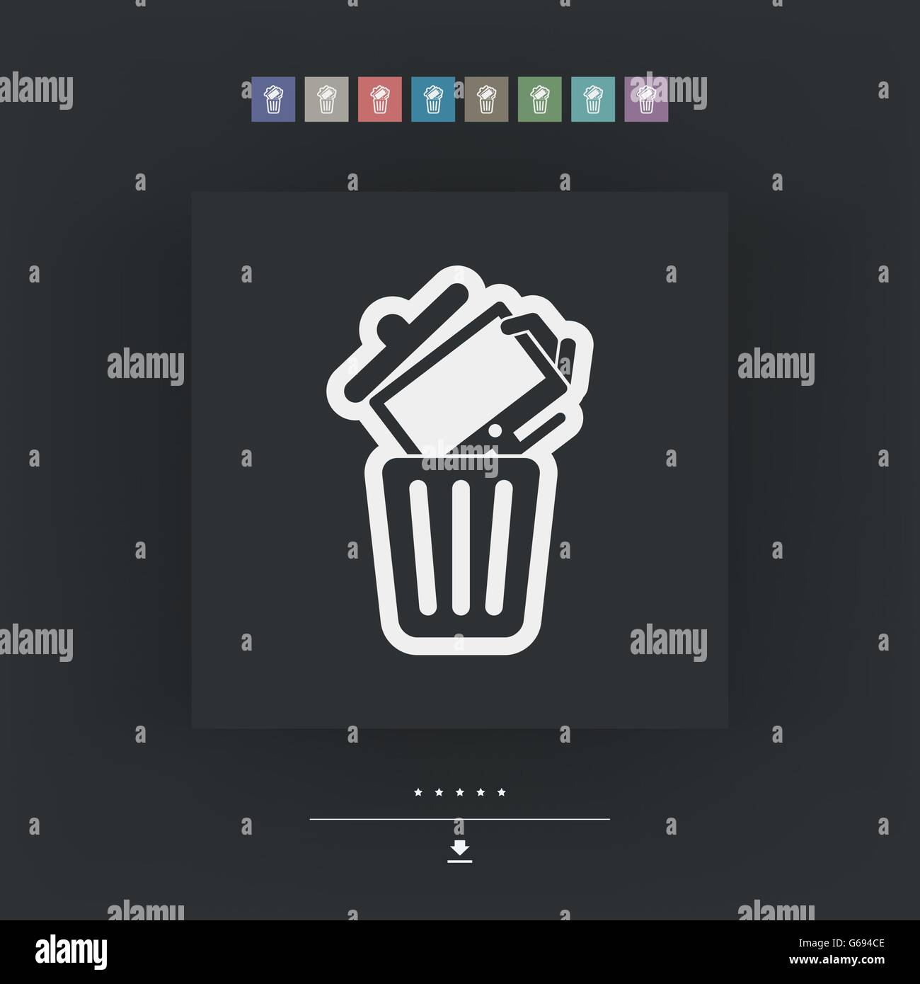 Scrapping old tv Stock Vector Image & Art - Alamy