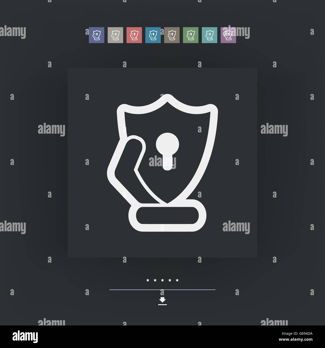 Protection shield icon Stock Vector Image & Art - Alamy