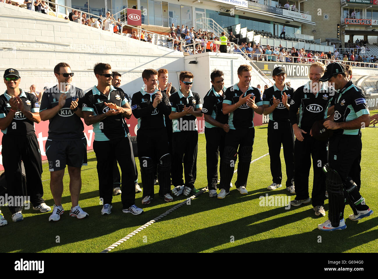 Cricket - Friends Life T20 - Surrey v Hampshire - The Kia Oval Stock ...