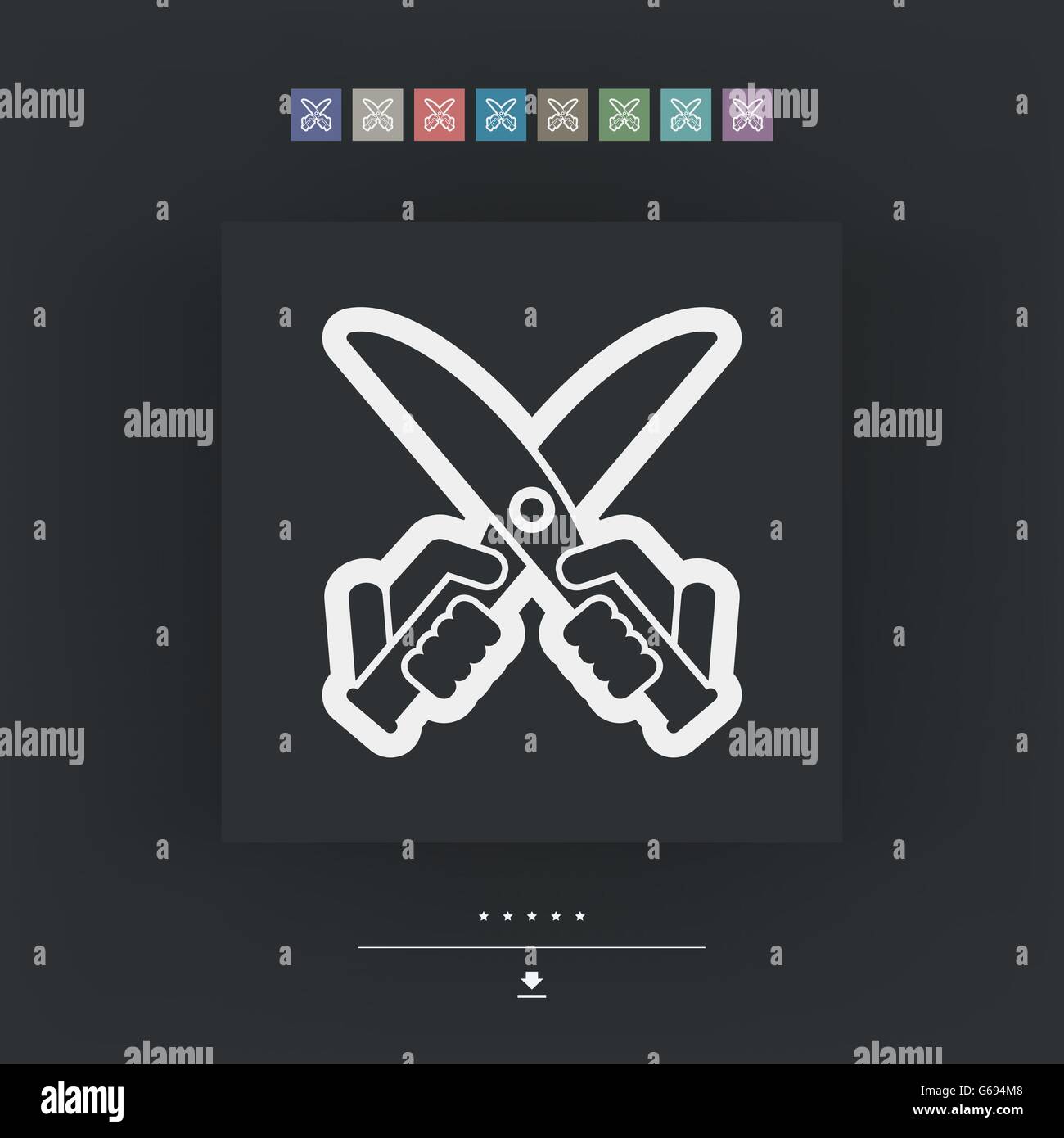 Shears icon Stock Vector Images - Alamy