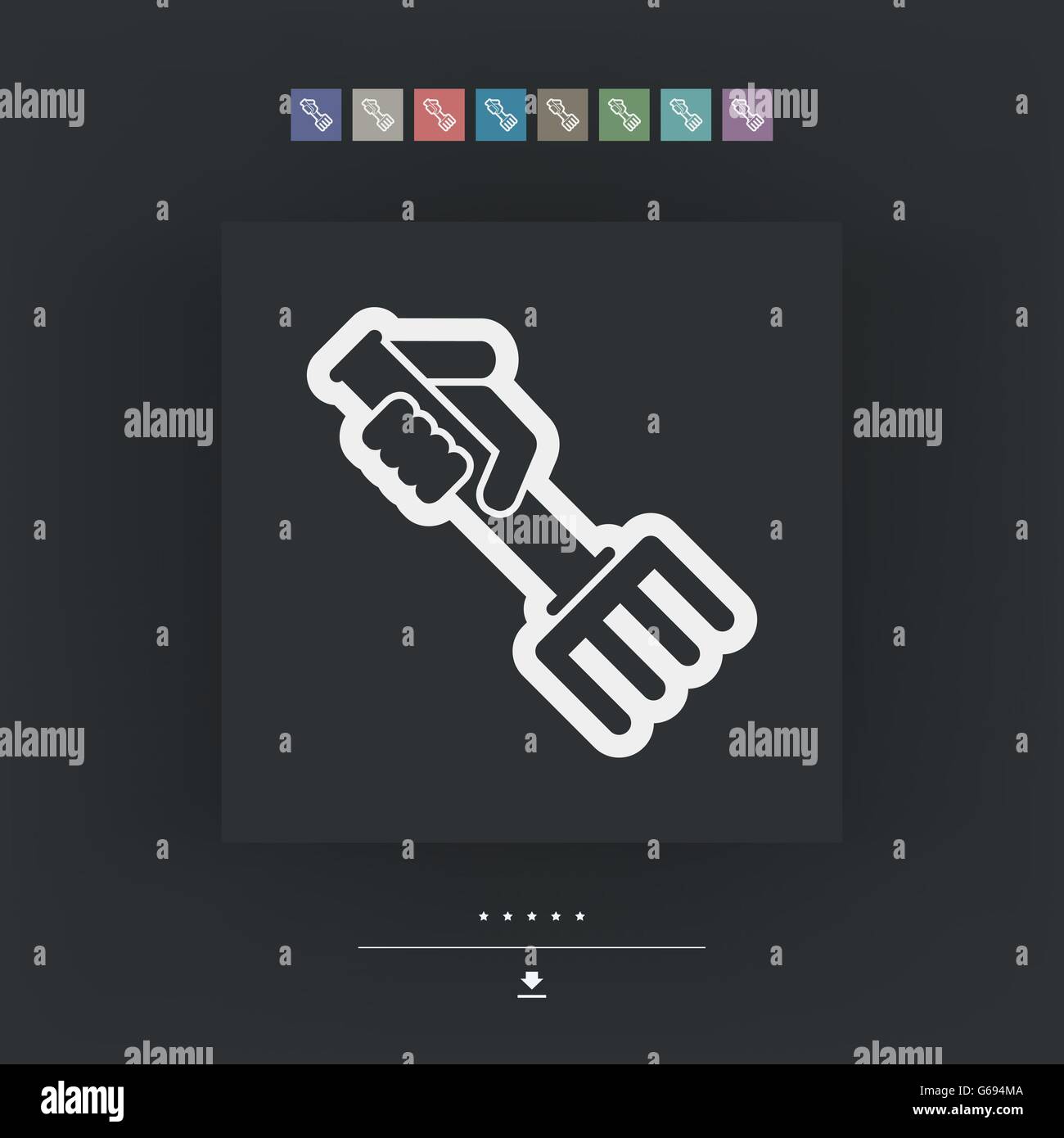 Rake icon hi-res stock photography and images - Alamy