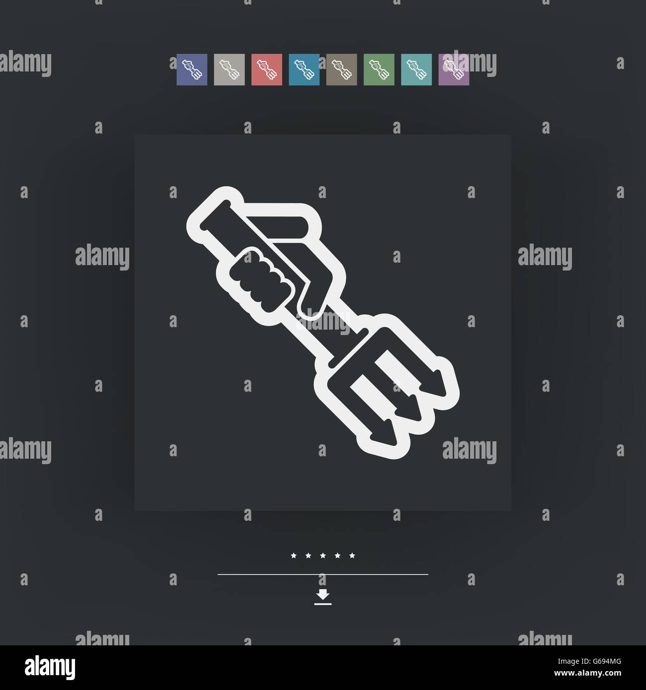 Pitchfork icon hi-res stock photography and images - Alamy