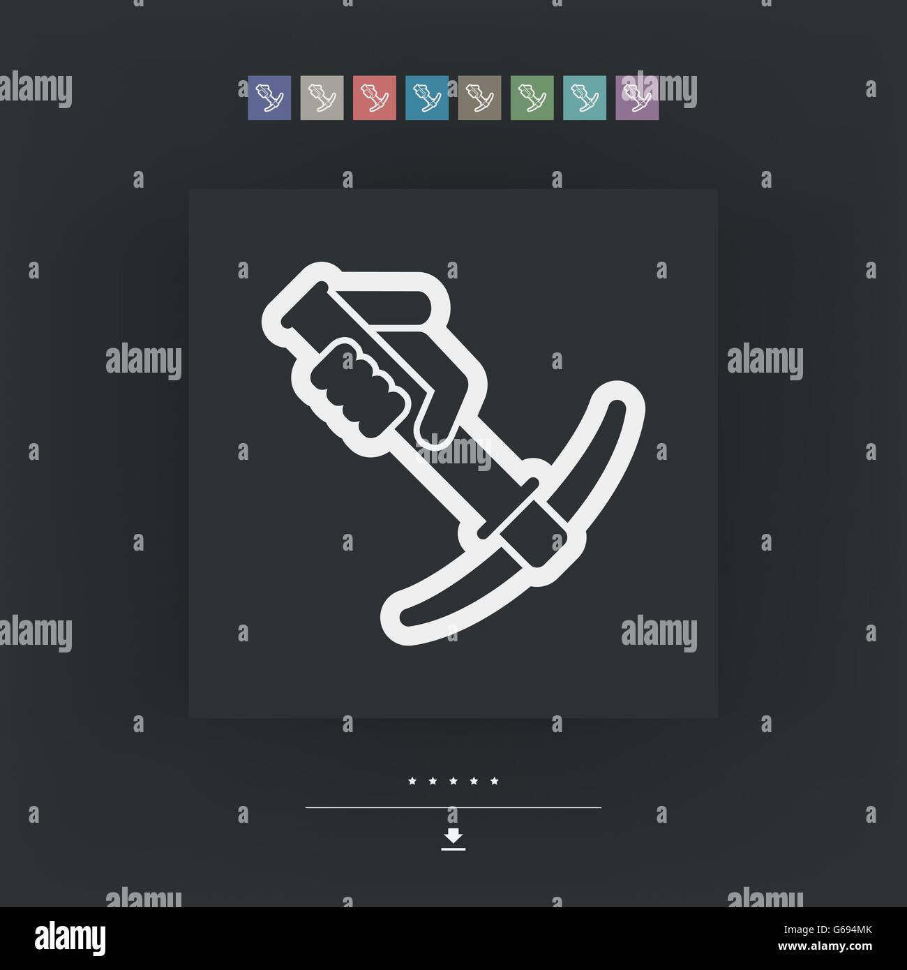 Pickax vector vectors hi-res stock photography and images - Alamy