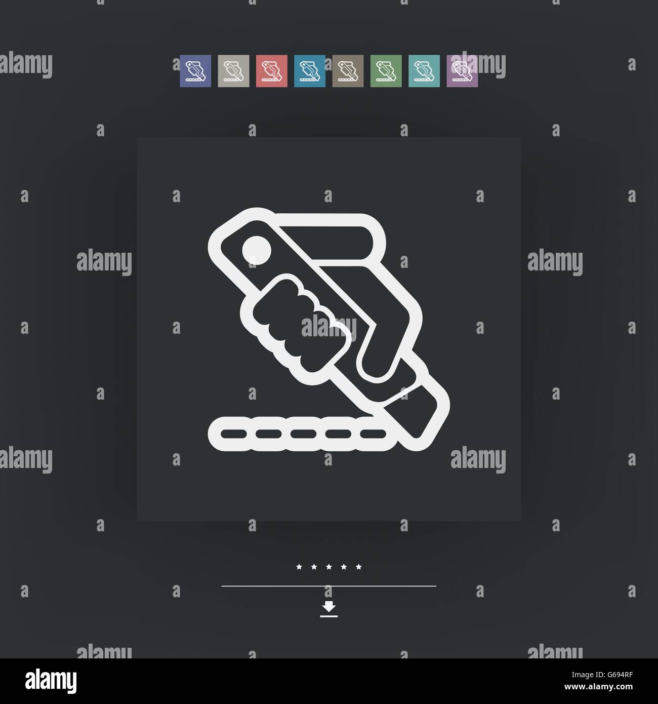 Hand metal cutter Stock Vector Images - Alamy