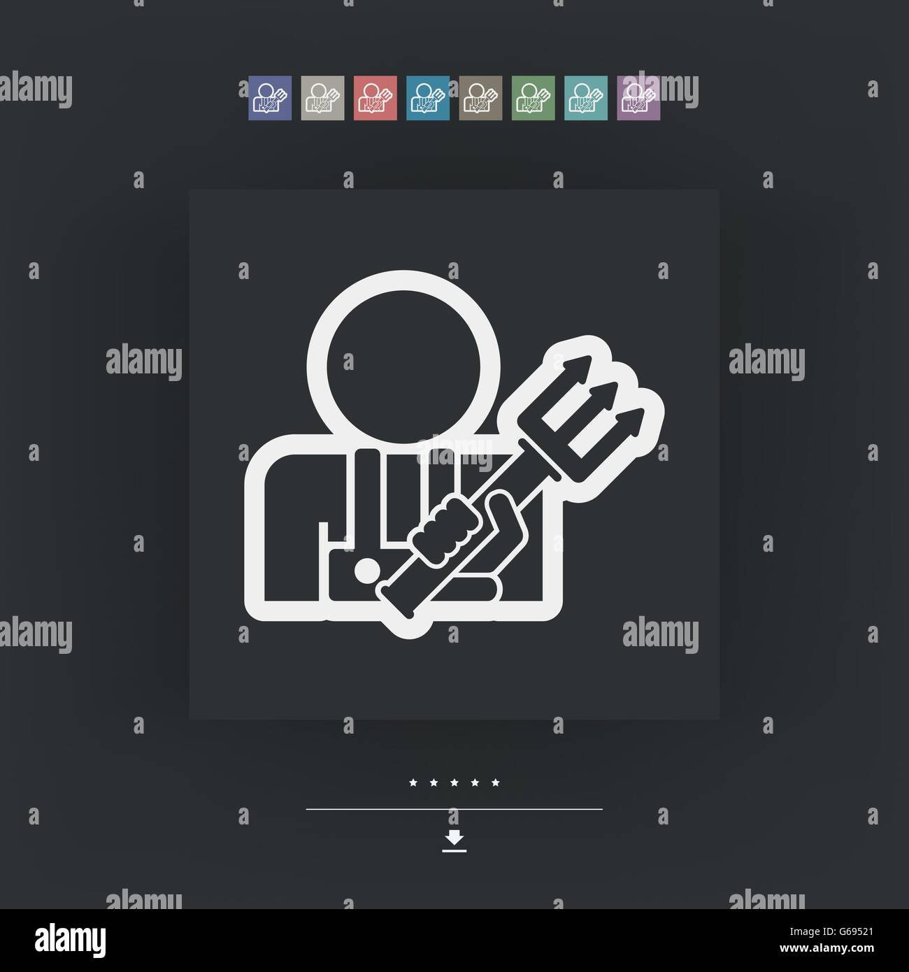 Devil pitchfork Stock Vector Images - Alamy