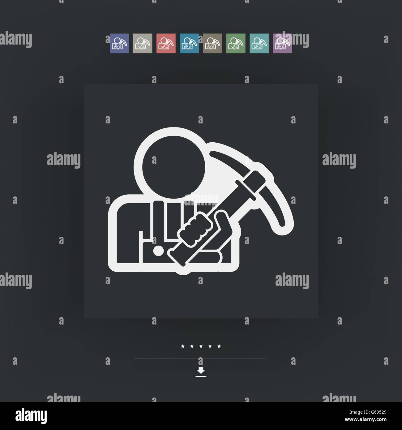 Man pickaxe Stock Vector Images - Alamy