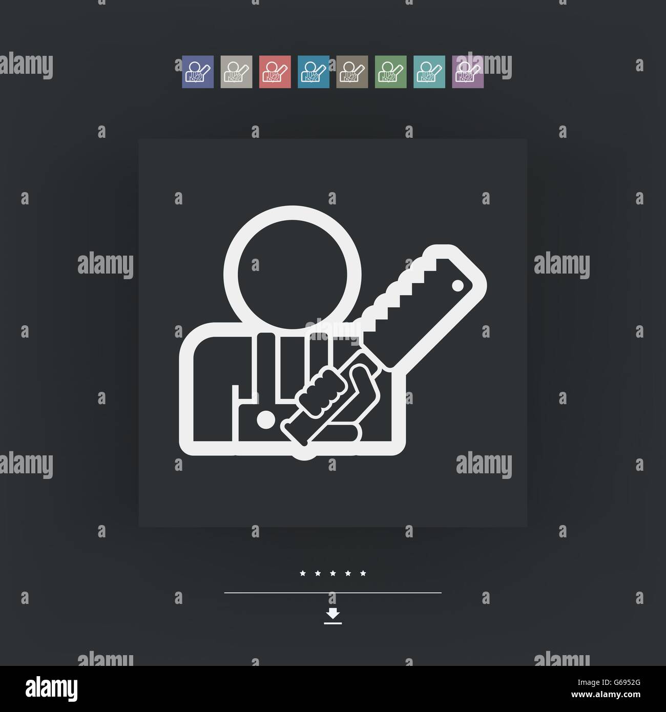 Profession craftsman Stock Vector Images - Alamy