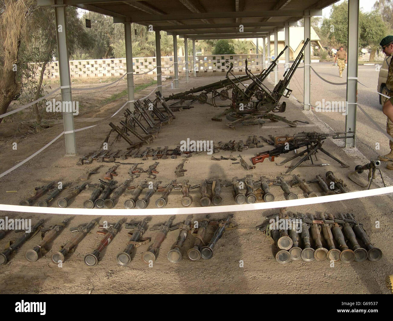 Some of the dozens of weapons and thousands of shells which have been ...