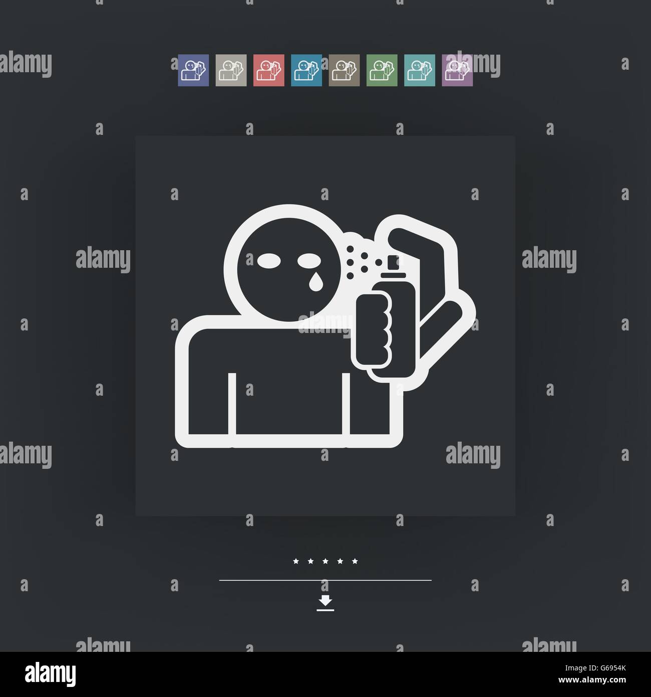 Self attack Stock Vector Images - Alamy