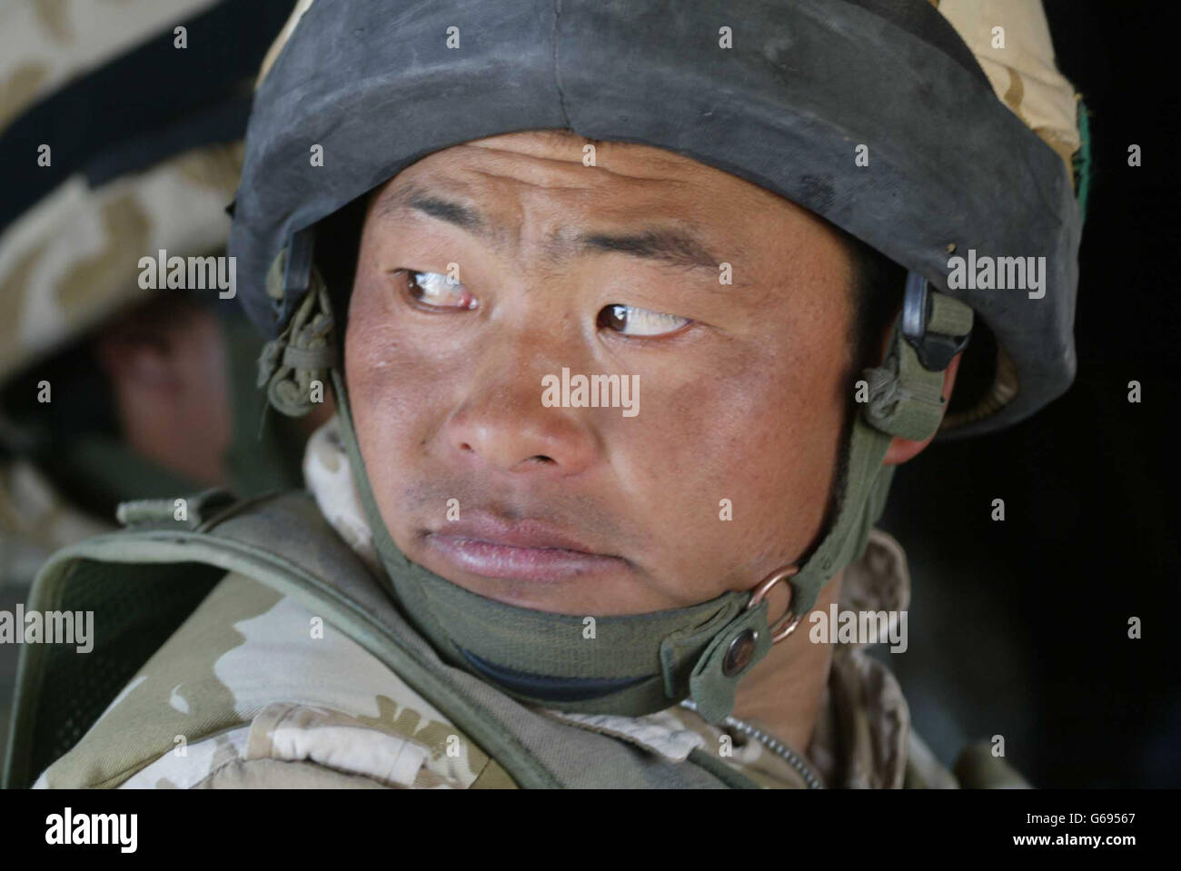 Gurkhas on board a Puma helicopter sent to intercept four Iraqi men in ...
