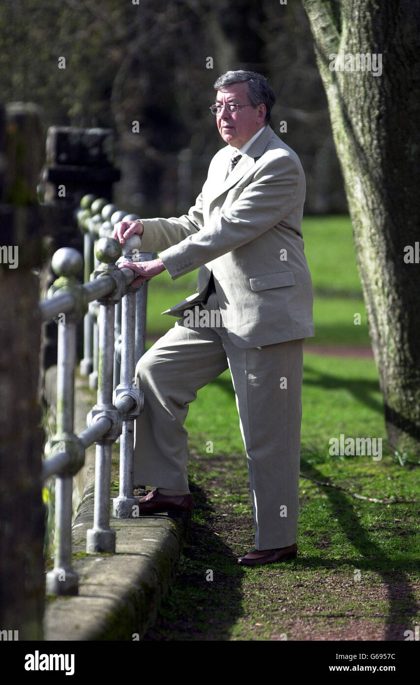 Scottish Election Candidate Keith Harding in his home town of Dunblane ...
