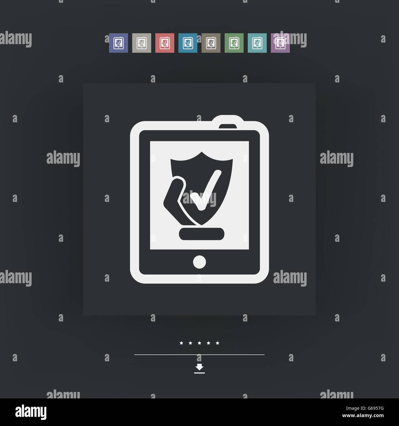 Shield tablet Stock Vector Images - Alamy