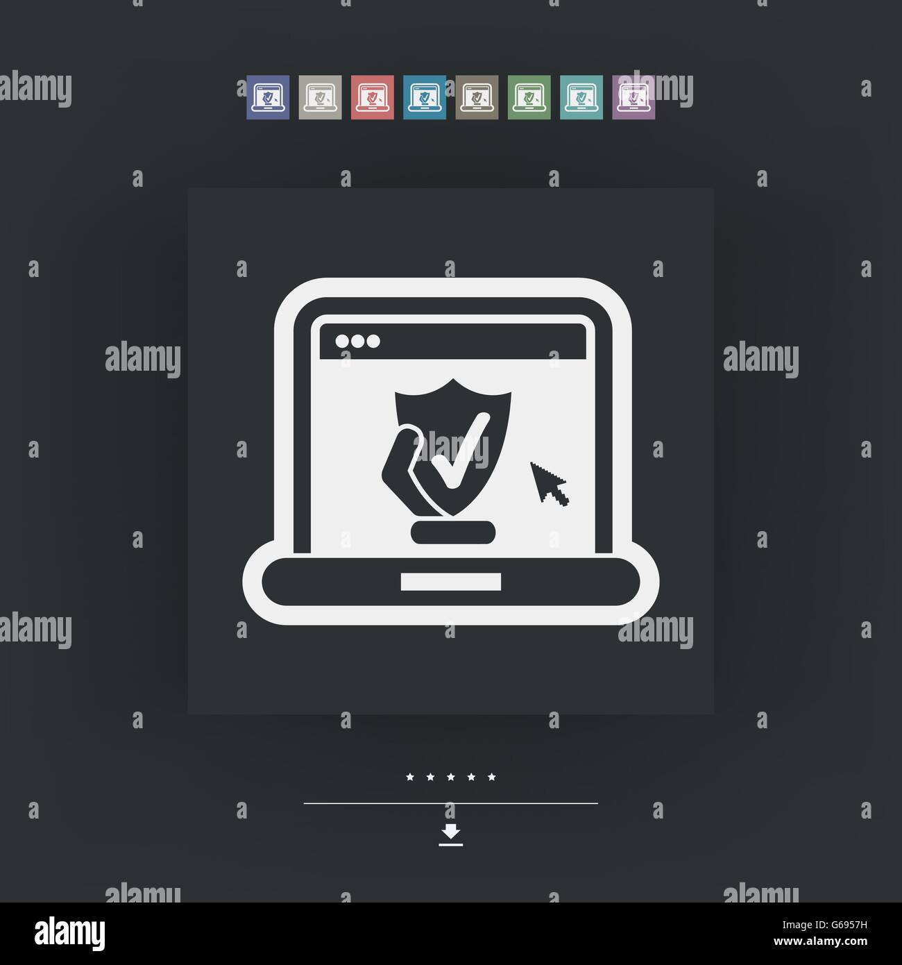 Pc emblem Stock Vector Images - Alamy