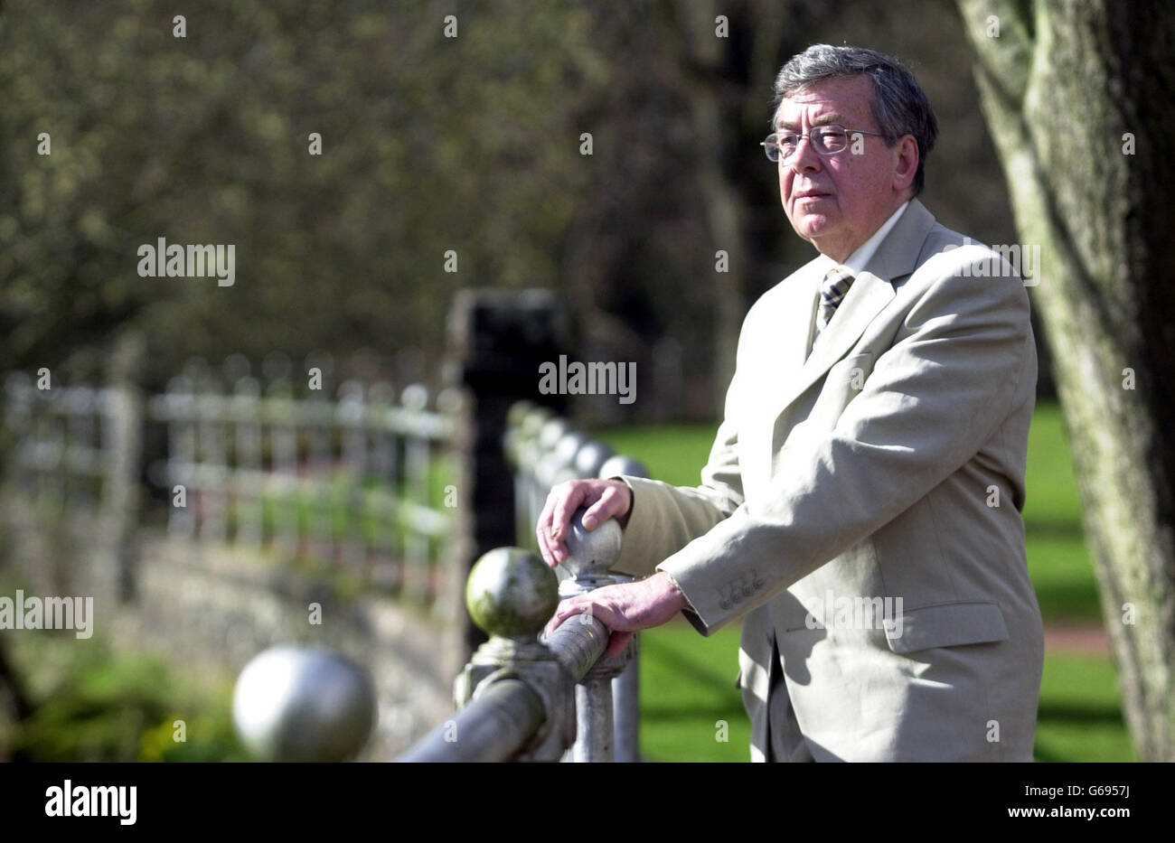 Scottish Election Candidate Keith Harding in his home town of Dunblane ...