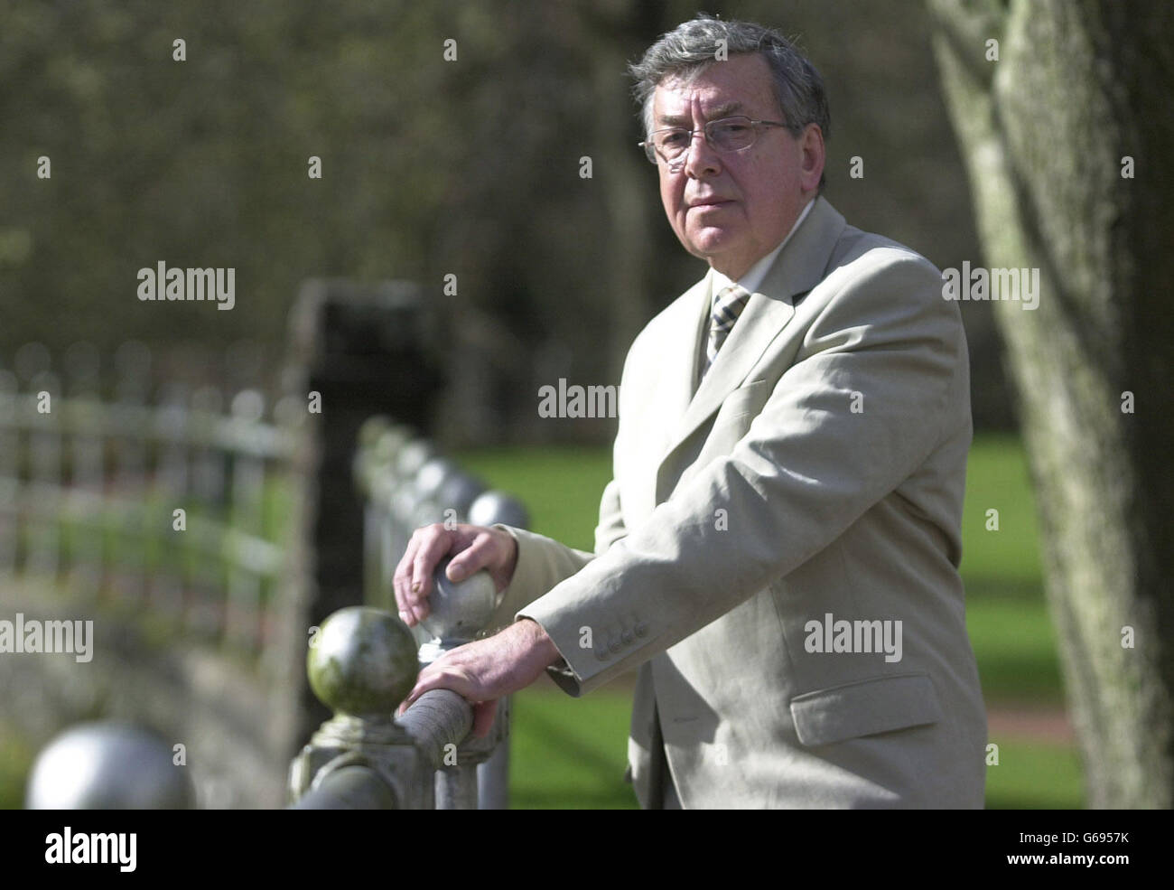 Scottish Election Candidate Keith Harding in his home town of Dunblane ...