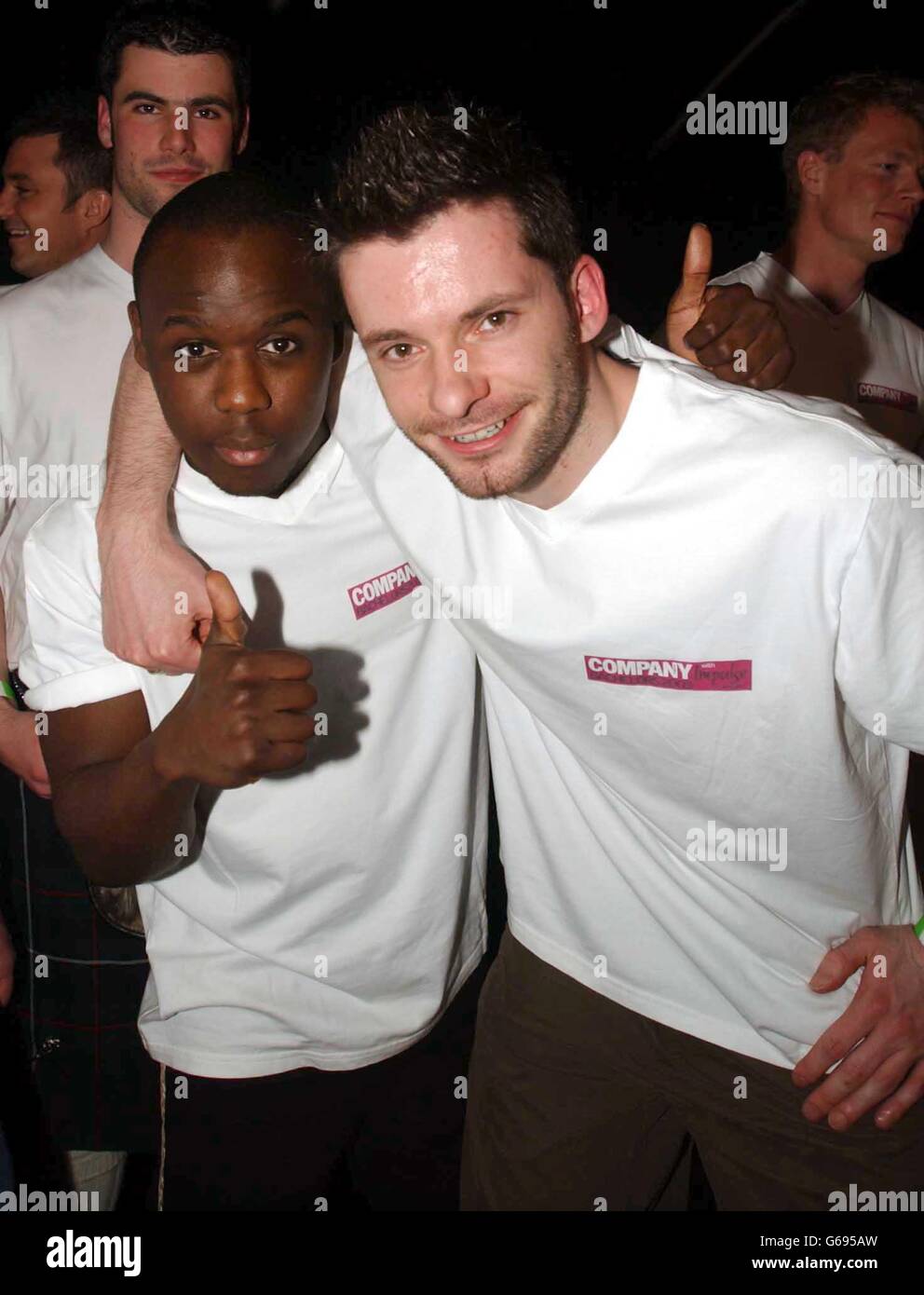 EastEnders actor Mohammed George poses with Andrew Grant from Inverness ...