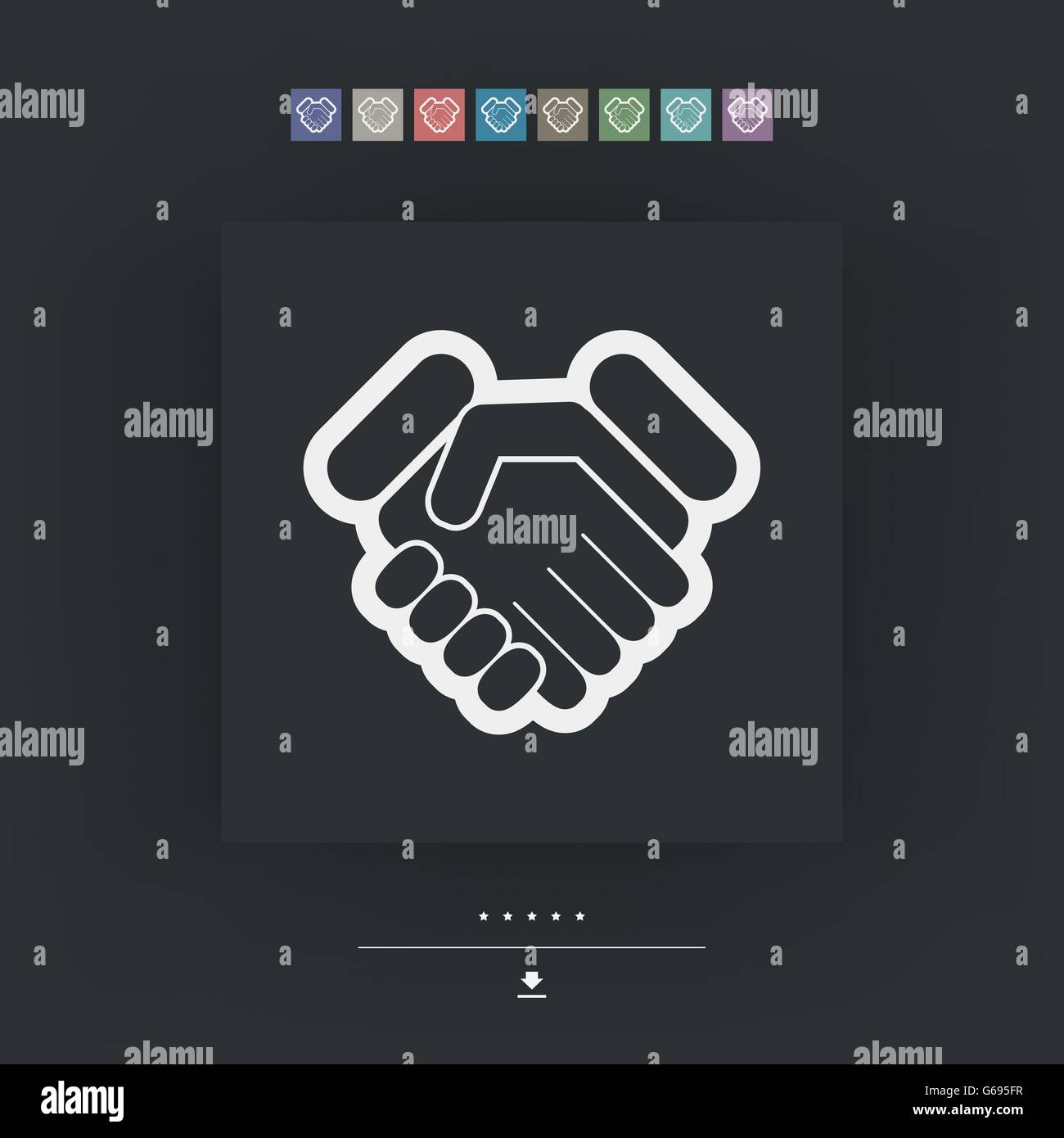 Firm handshake vector vectors Stock Vector Images - Alamy