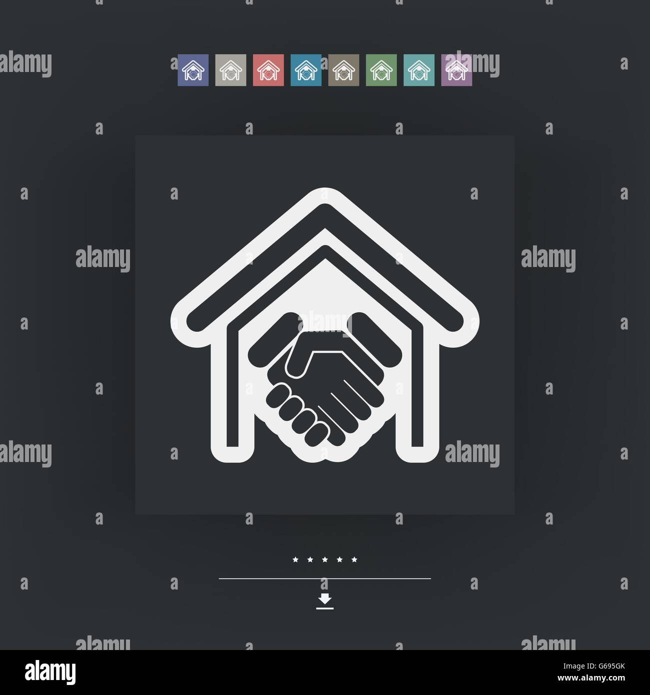 Property deal handshake Stock Vector Images - Alamy