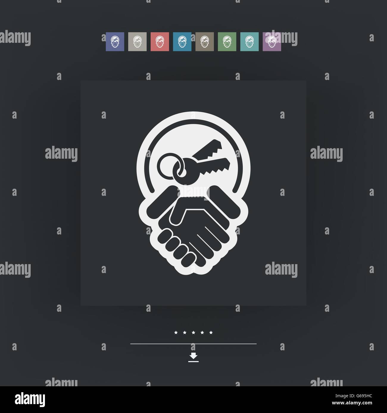 Holding house keys Stock Vector Images - Alamy