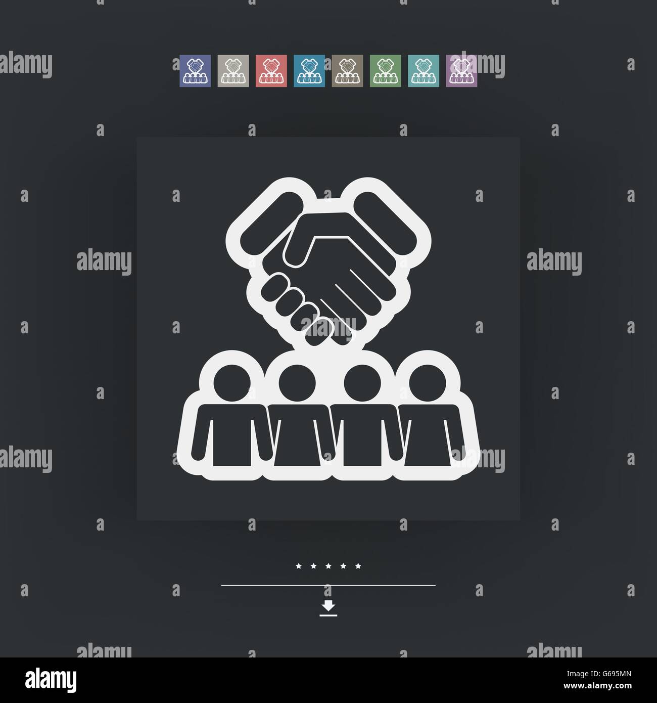 Team group shake Stock Vector Images - Alamy