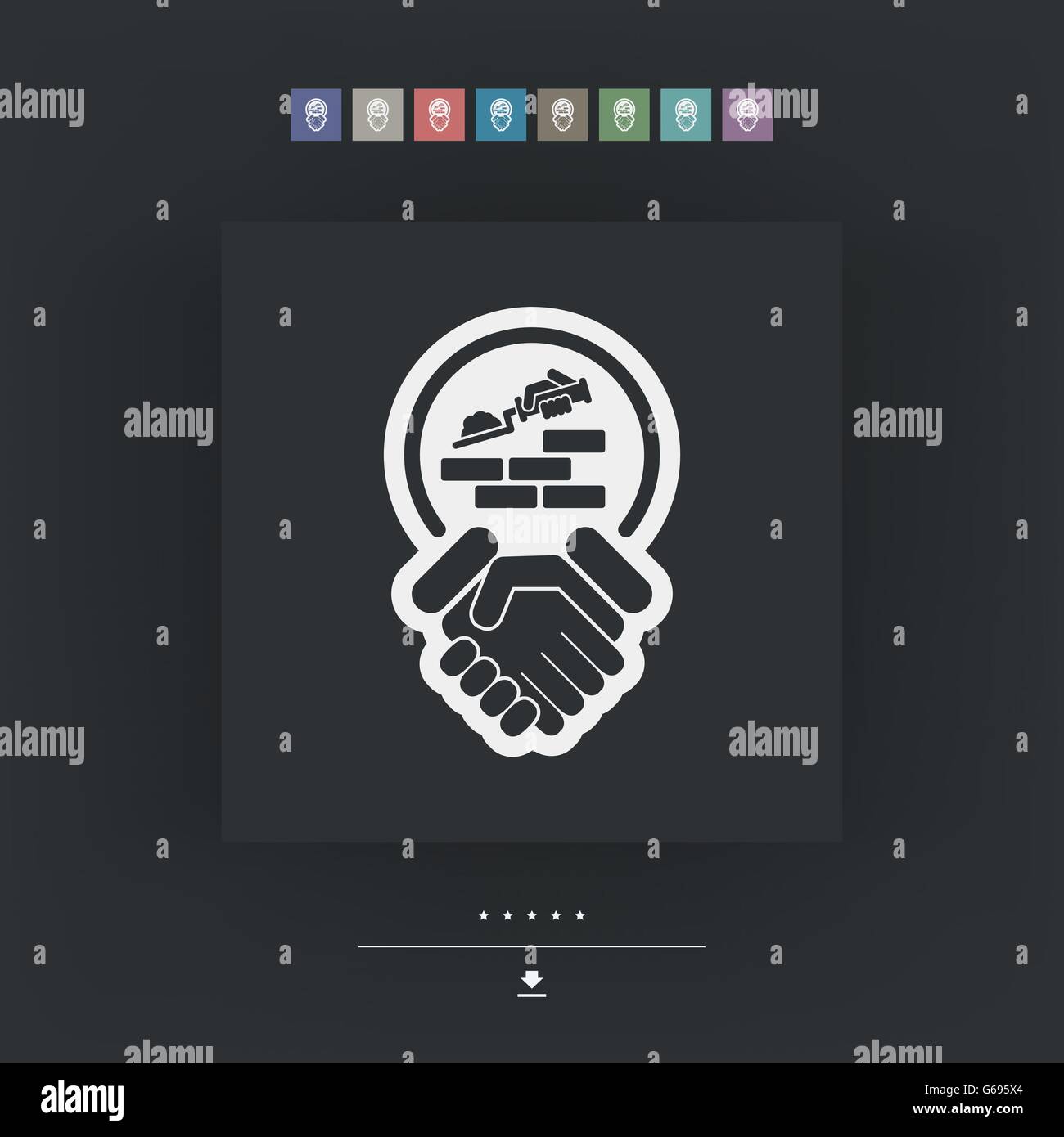 Construction contract agreement Stock Vector Images - Alamy