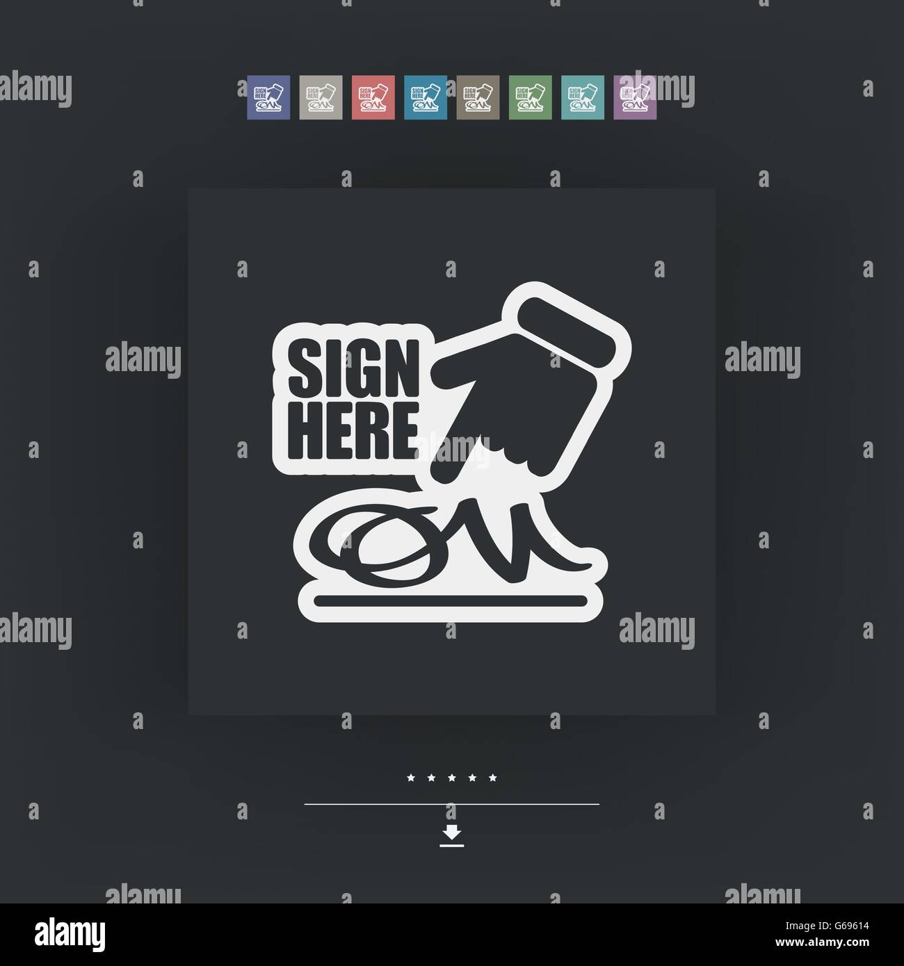 Request signature Stock Vector Images - Alamy