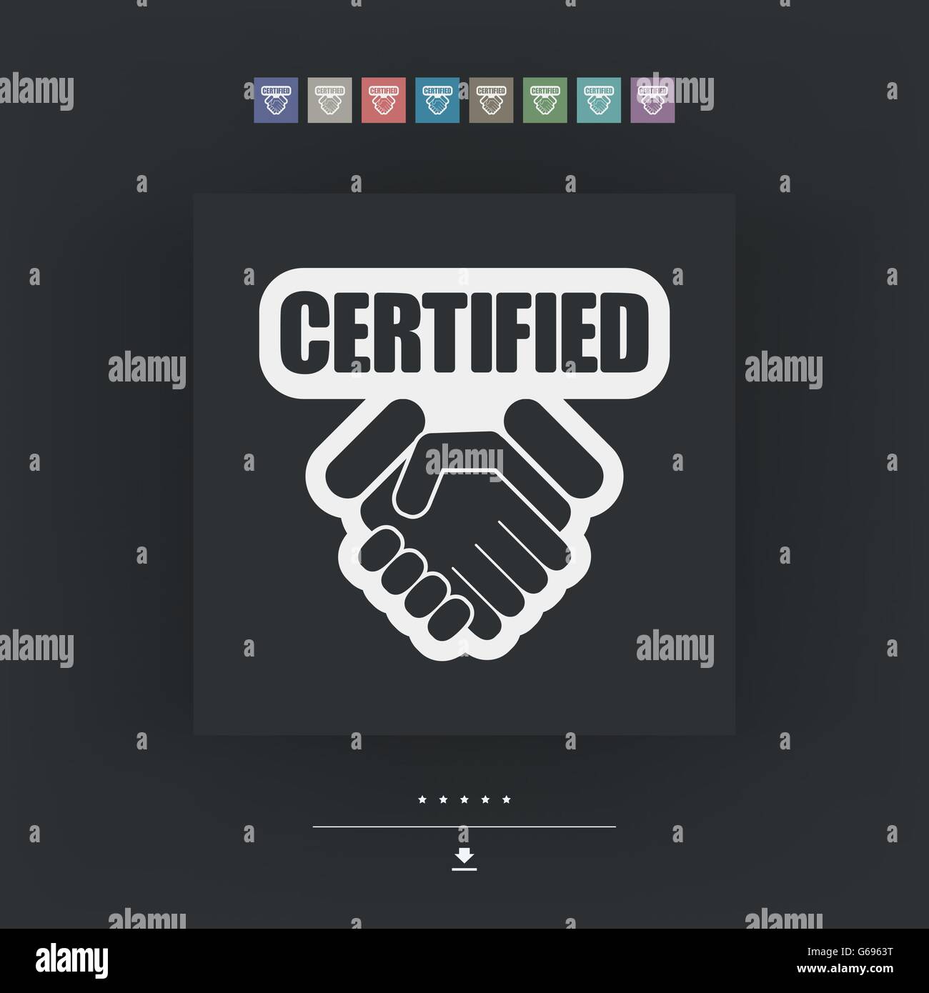 Certify certified Stock Vector Images - Alamy